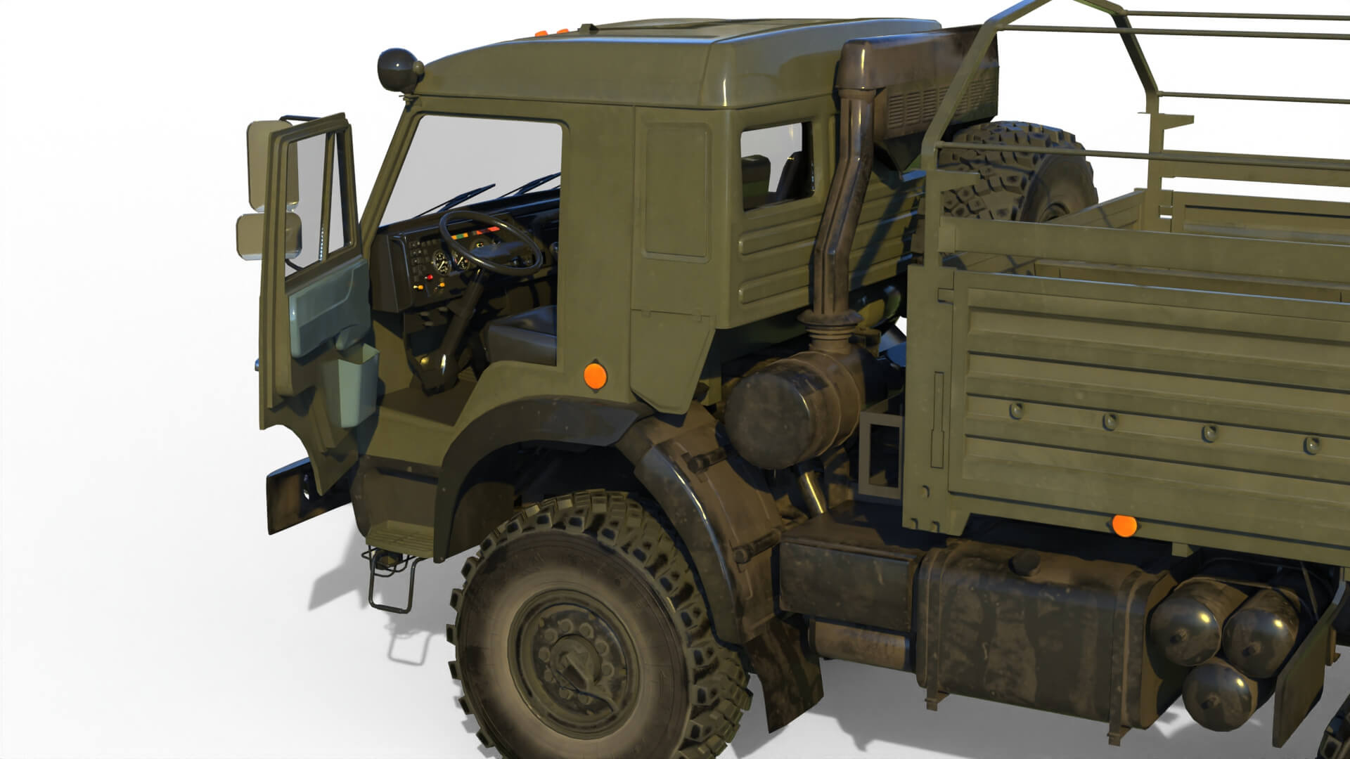 Kamaz 5350 General Utility Truck - 3D Model by citizensnip