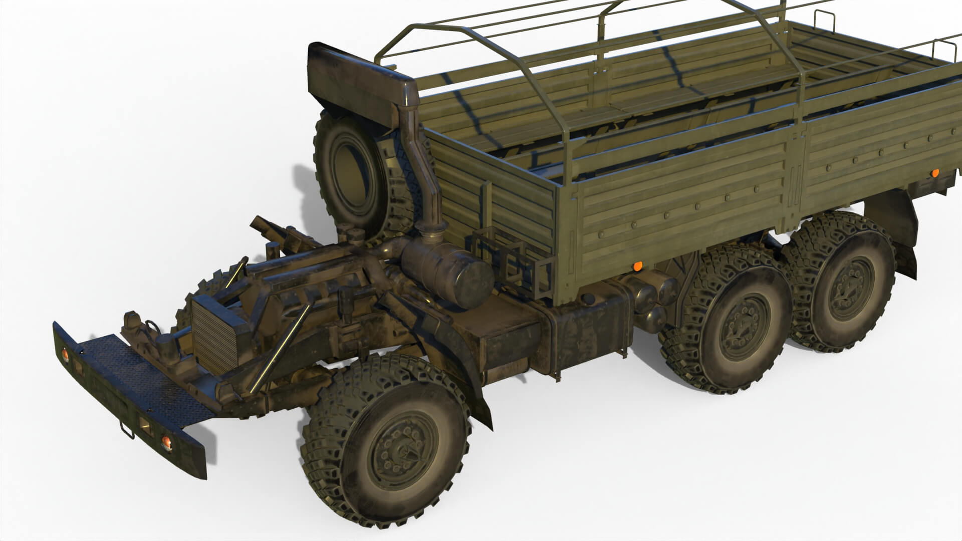 Kamaz 5350 General Utility Truck - 3D Model by citizensnip