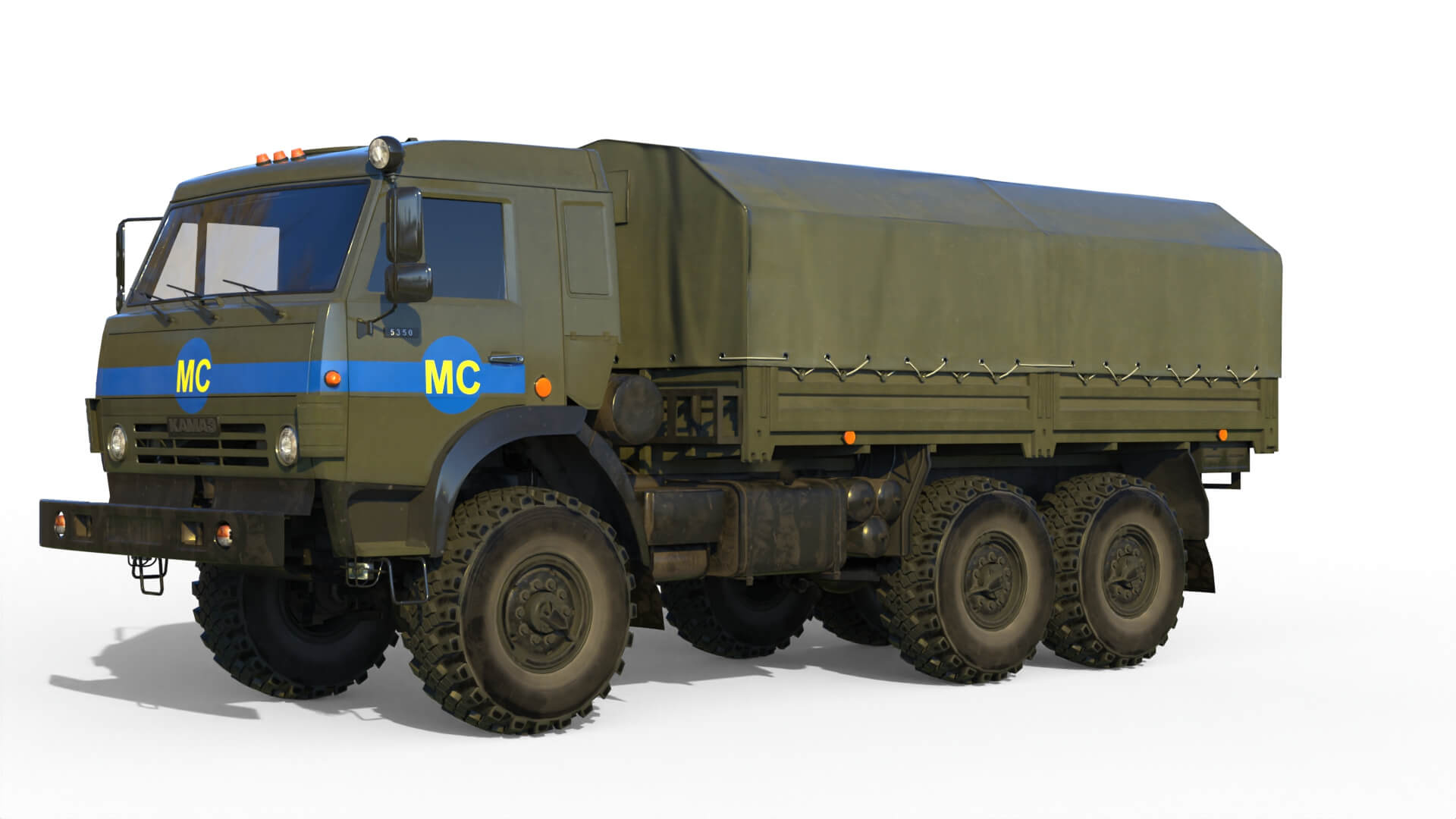 Kamaz 5350 General Utility Truck - 3D Model by citizensnip