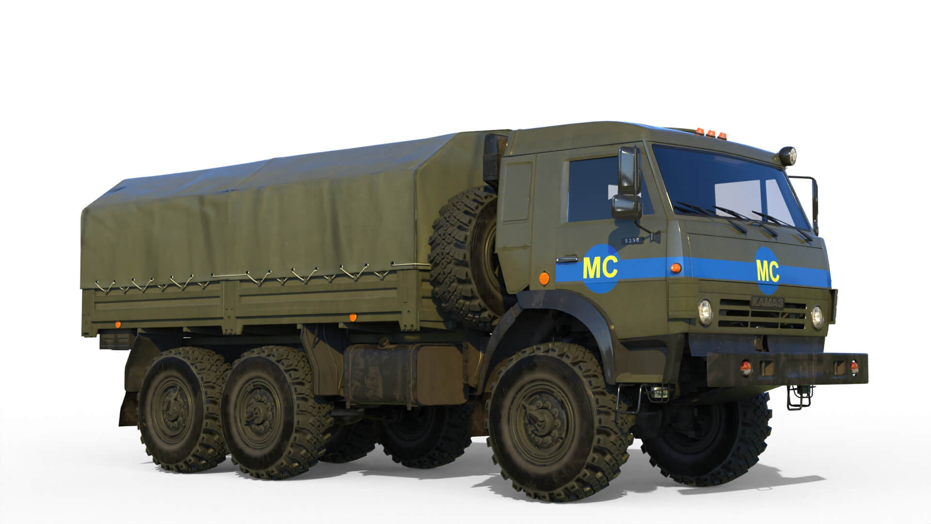 Kamaz 5350 General Utility Truck - 3D Model by citizensnip