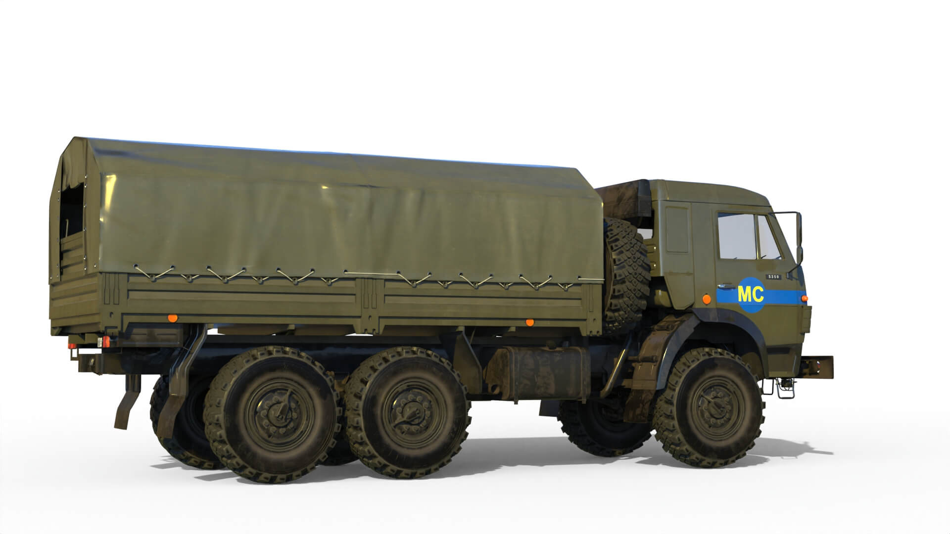 Kamaz 5350 General Utility Truck - 3D Model by citizensnip