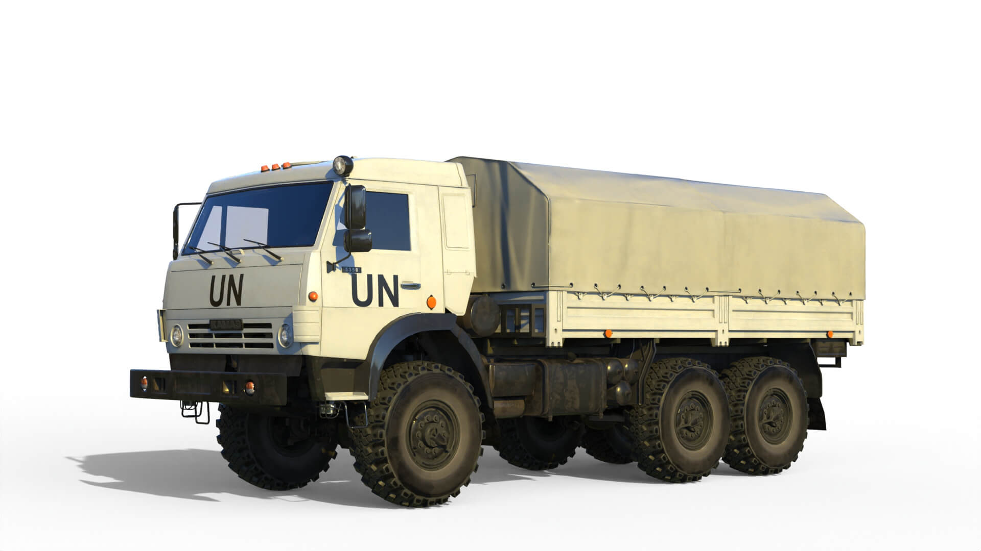 Kamaz 5350 General Utility Truck - 3D Model by citizensnip