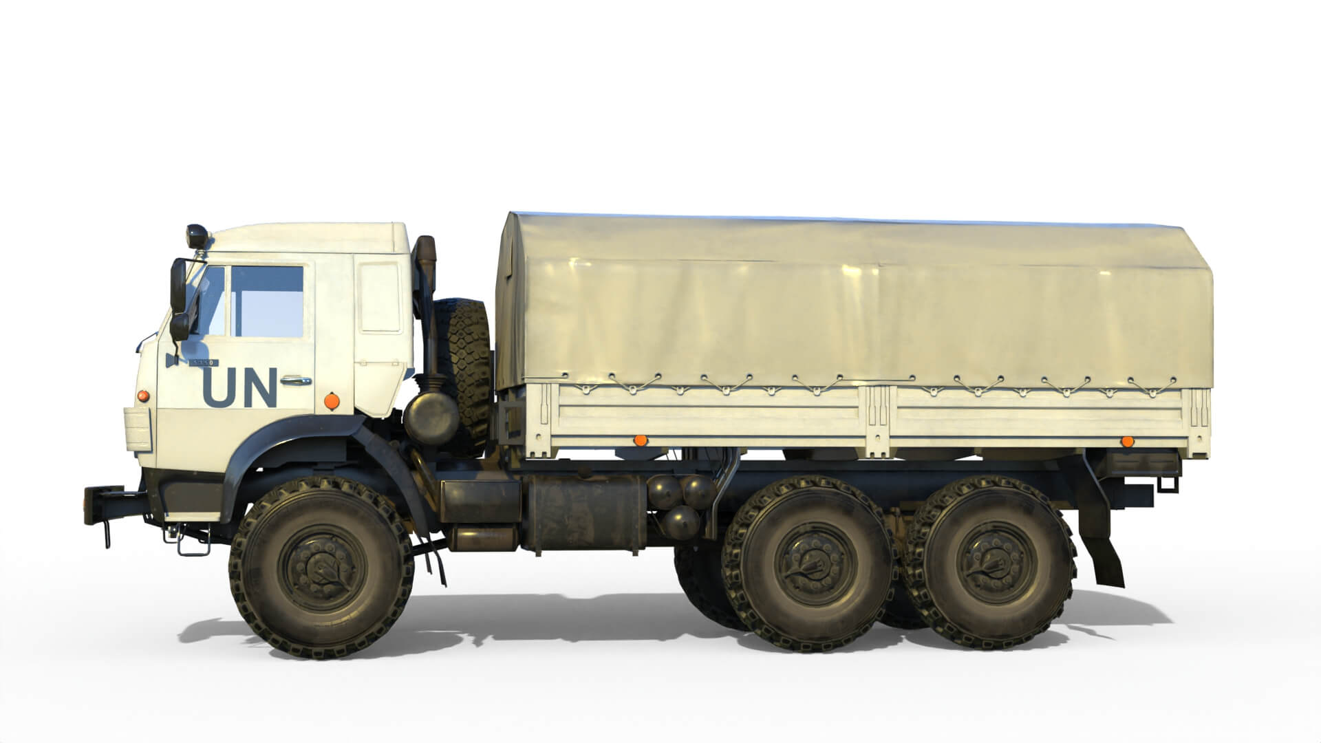 Kamaz 5350 General Utility Truck - 3D Model by citizensnip