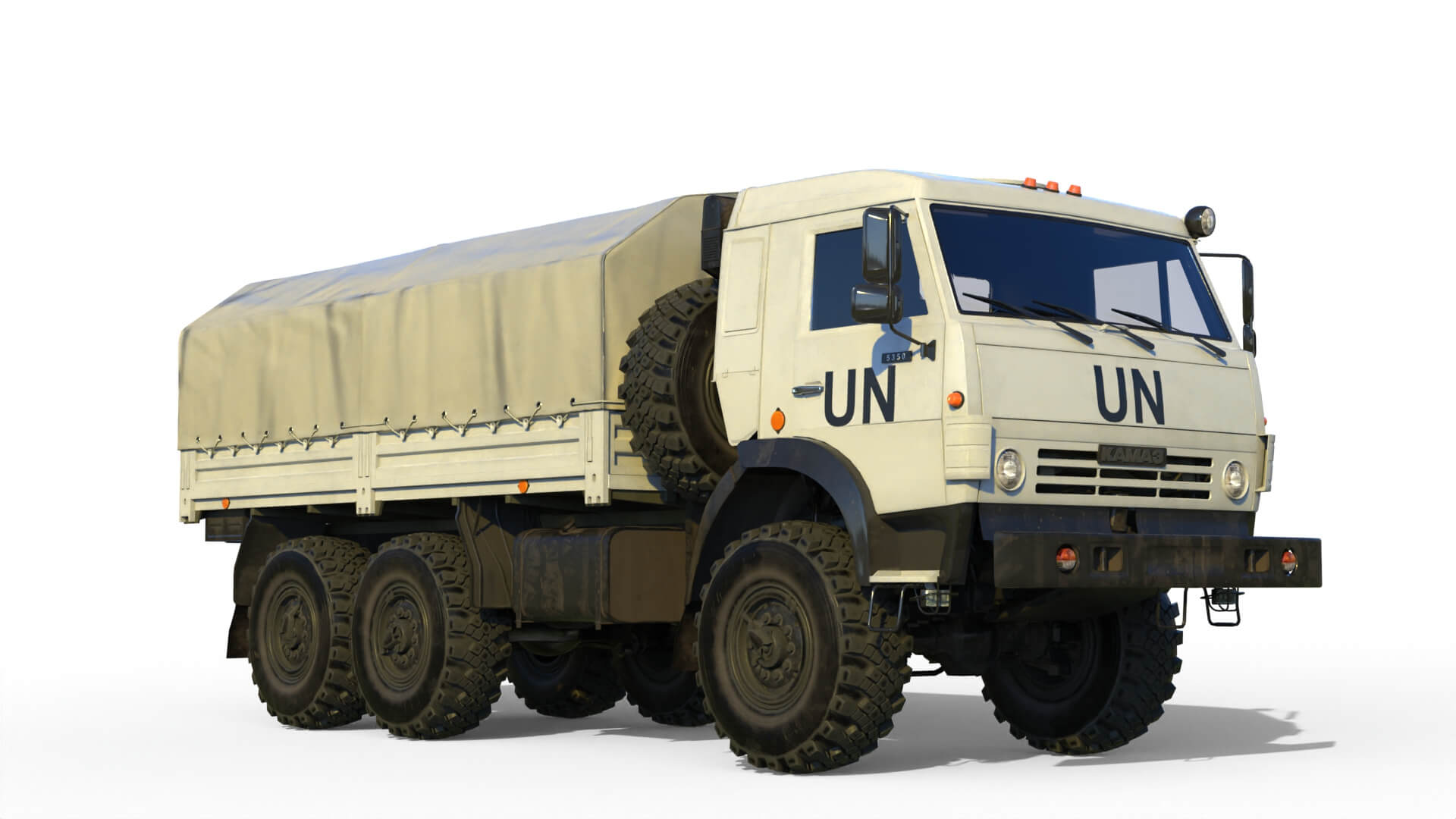 Kamaz 5350 General Utility Truck - 3D Model by citizensnip