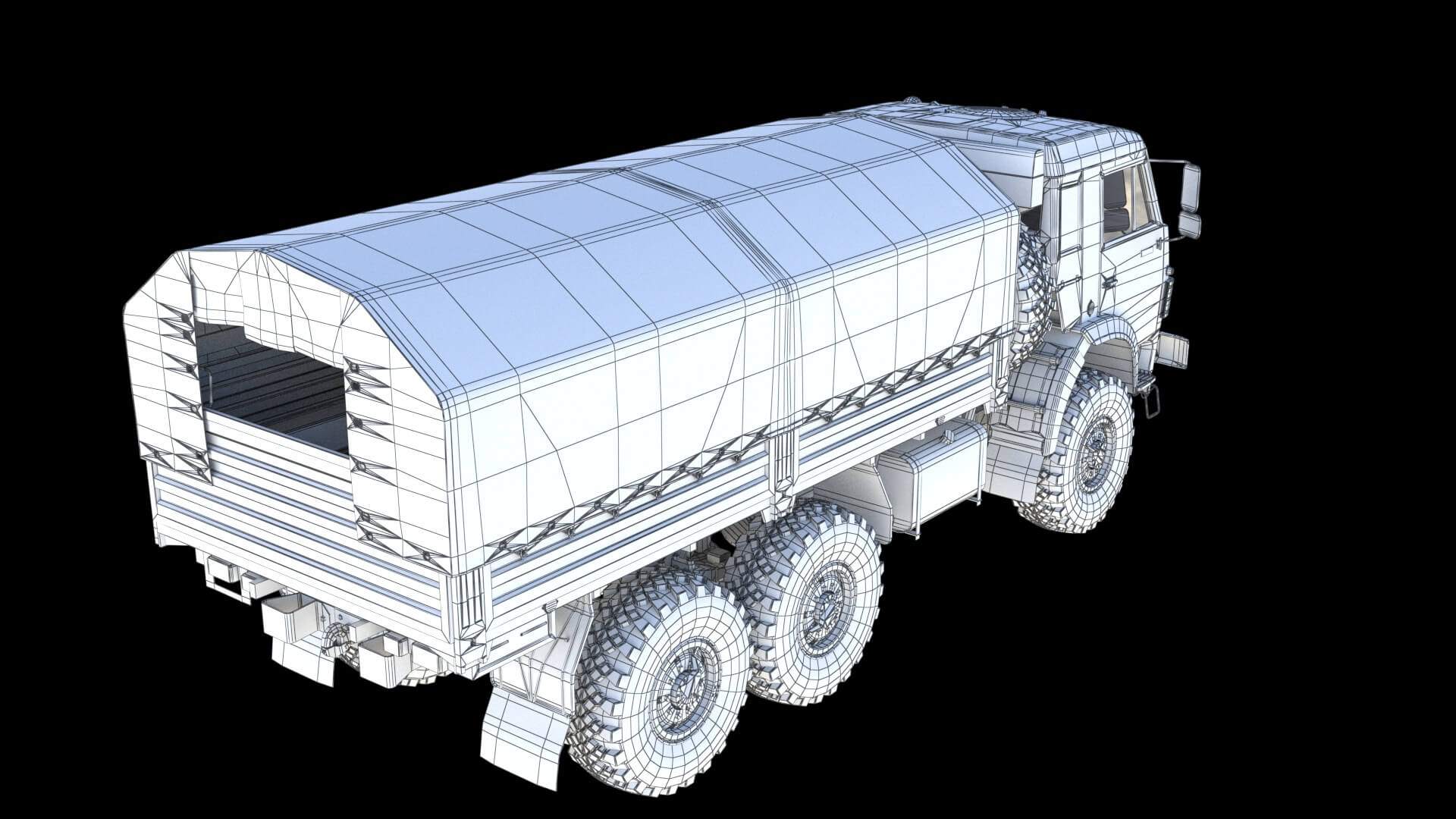Kamaz 5350 General Utility Truck - 3D Model by citizensnip