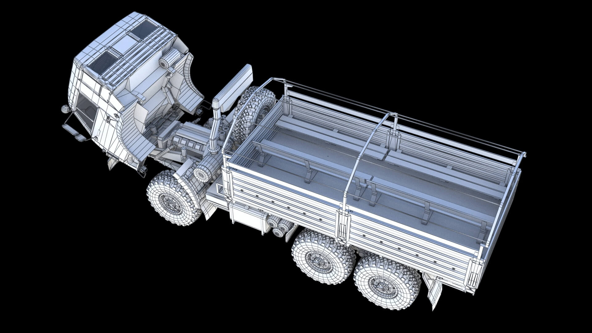 Kamaz 5350 General Utility Truck - 3D Model by citizensnip