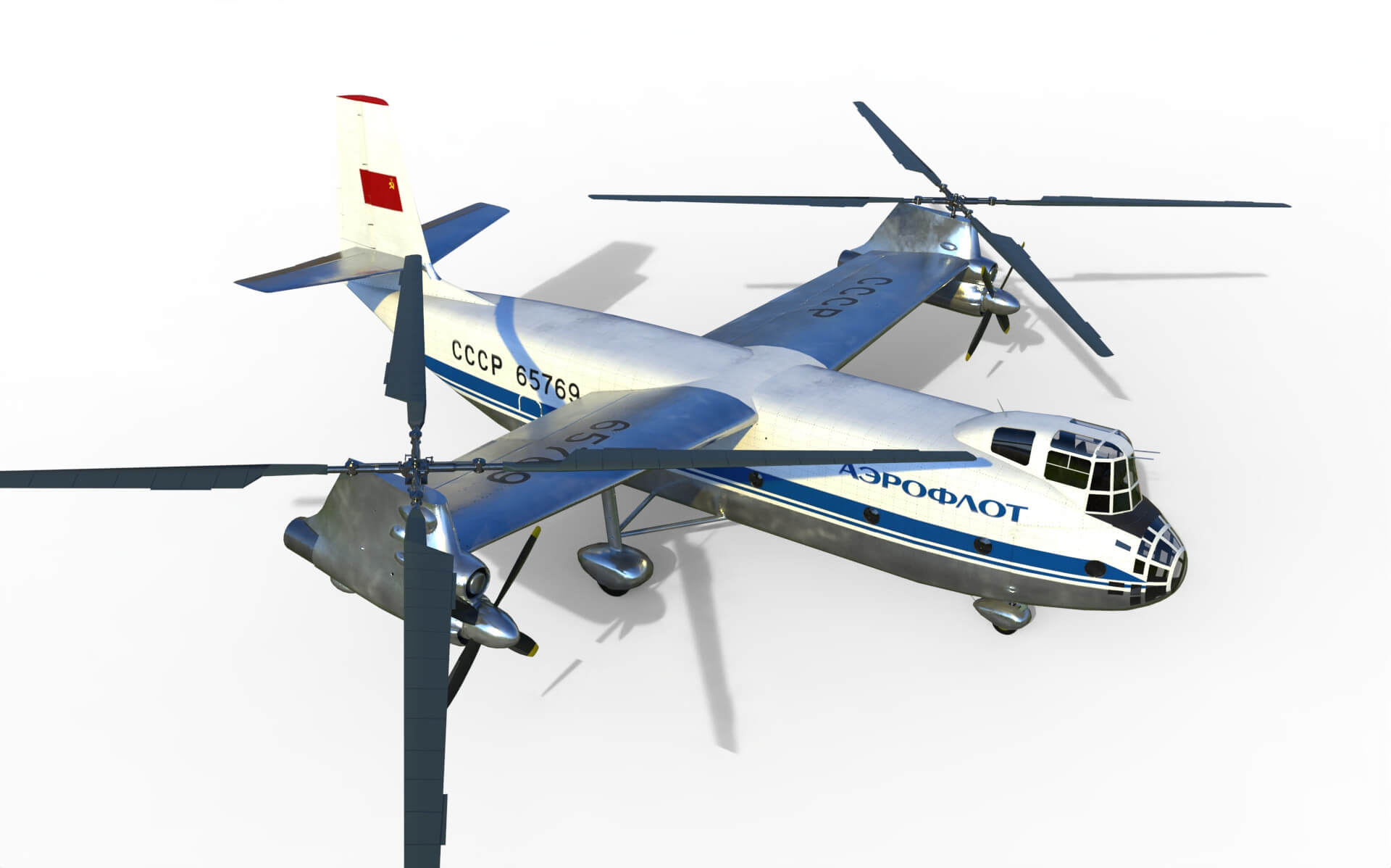 Kamov KA-22 Transport Helicopter 3D Model by citizensnip