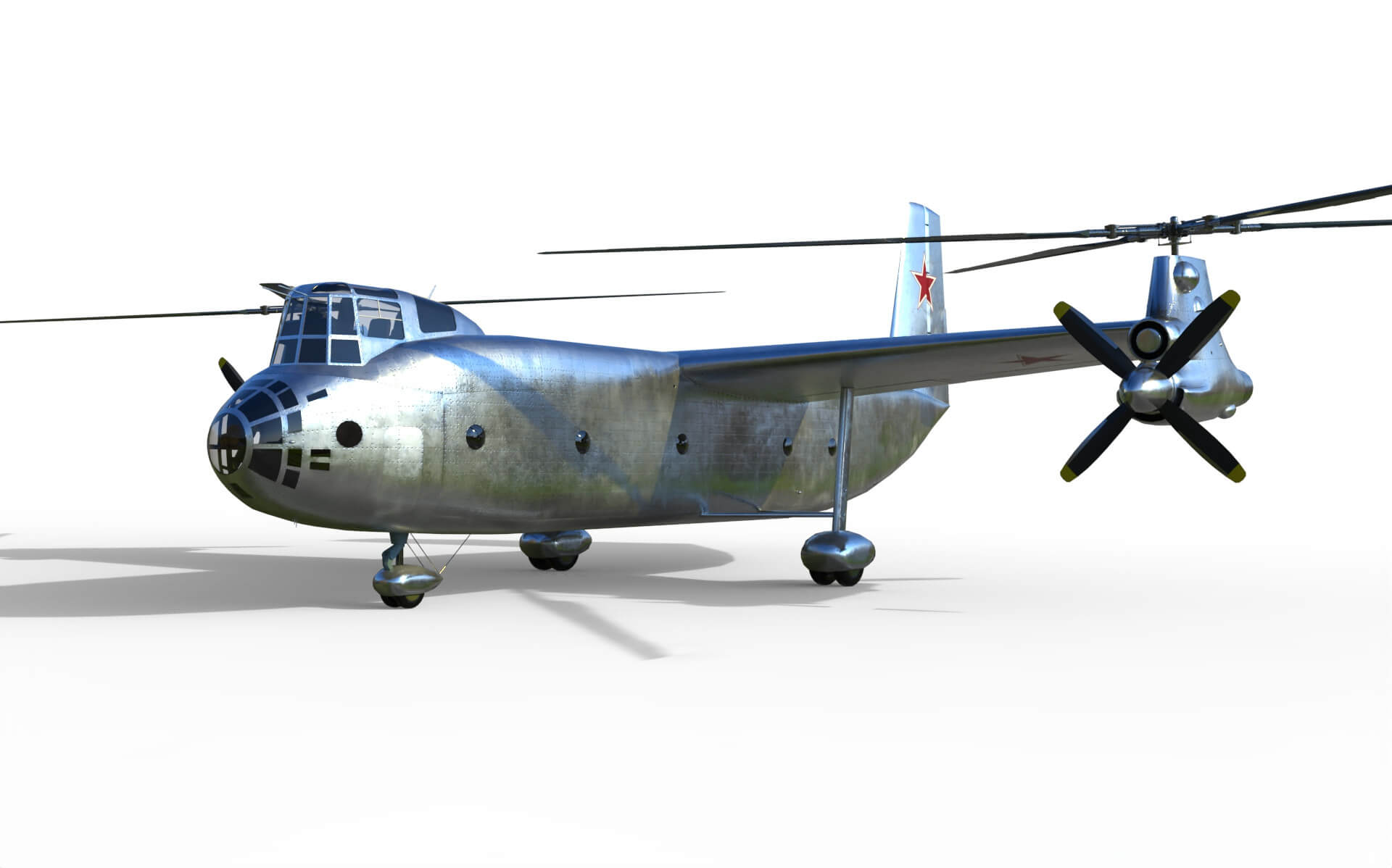 Kamov KA-22 Transport Helicopter 3D Model by citizensnip