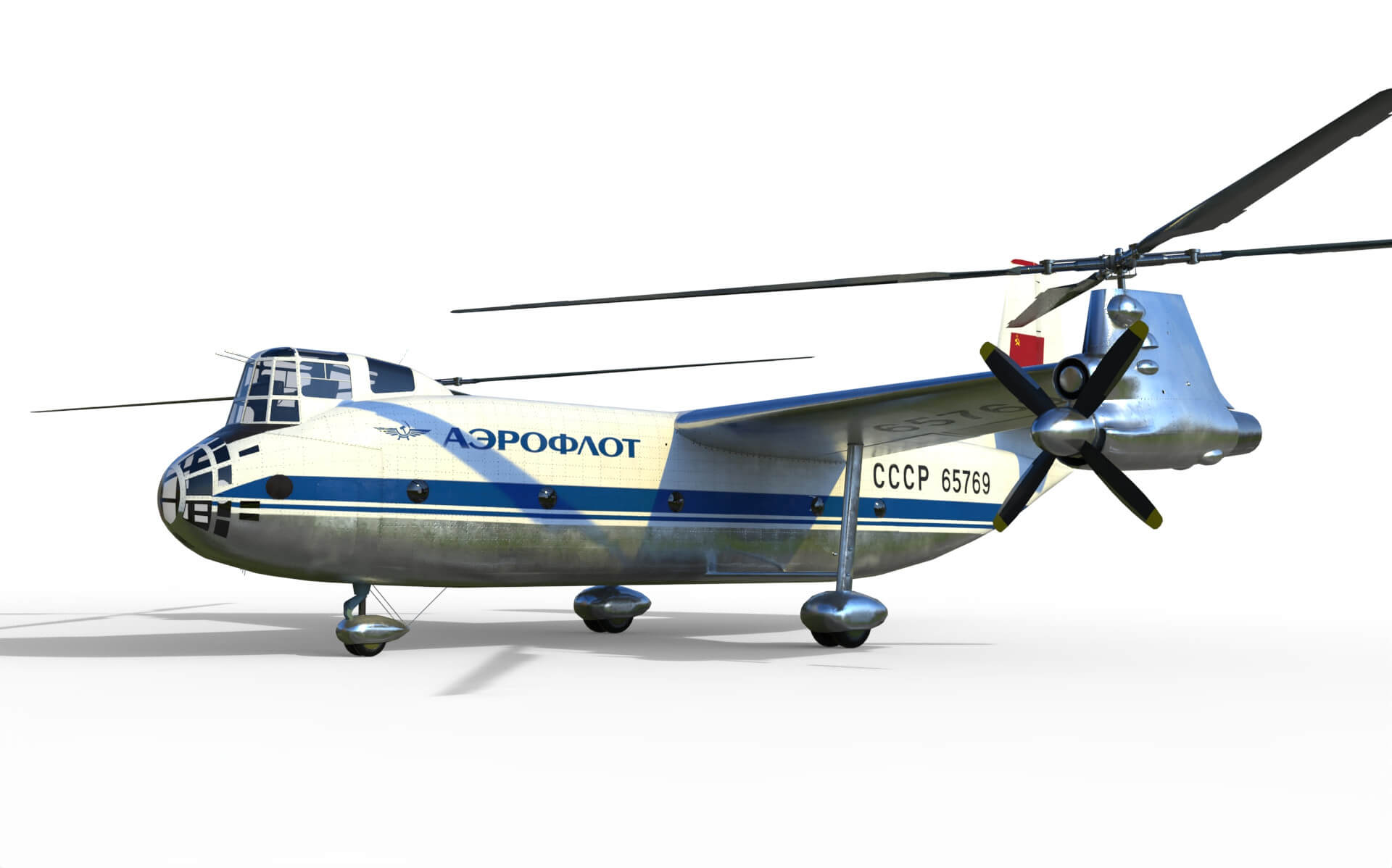 Kamov KA-22 Transport Helicopter 3D Model by citizensnip