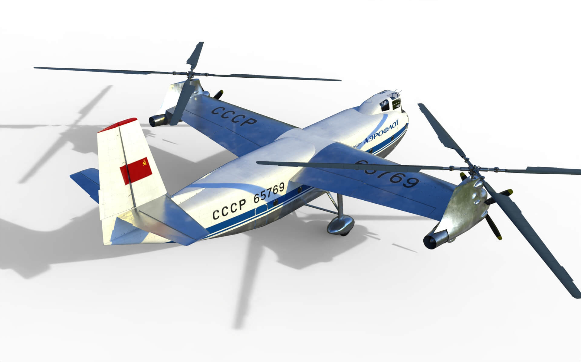 Kamov KA-22 Transport Helicopter 3D Model by citizensnip