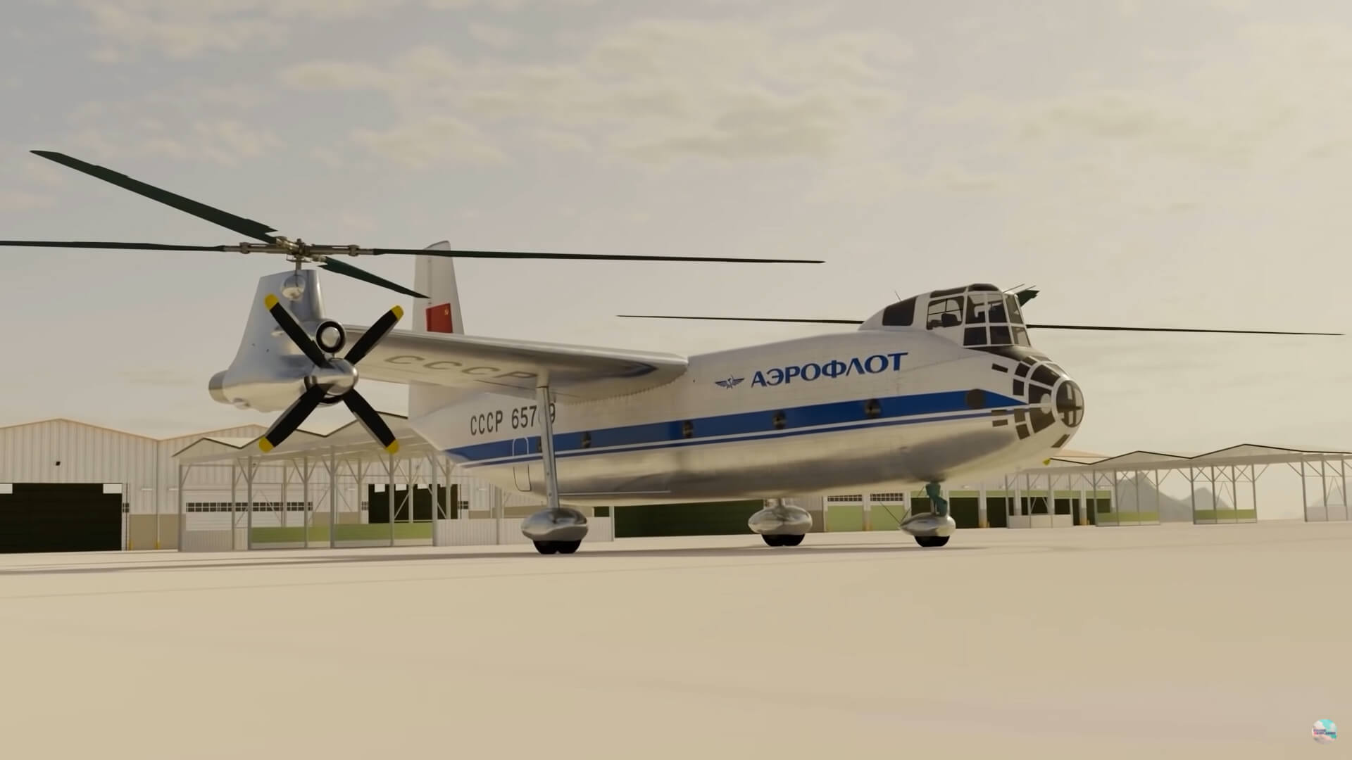 Kamov KA-22 Transport Helicopter 3D Model by citizensnip