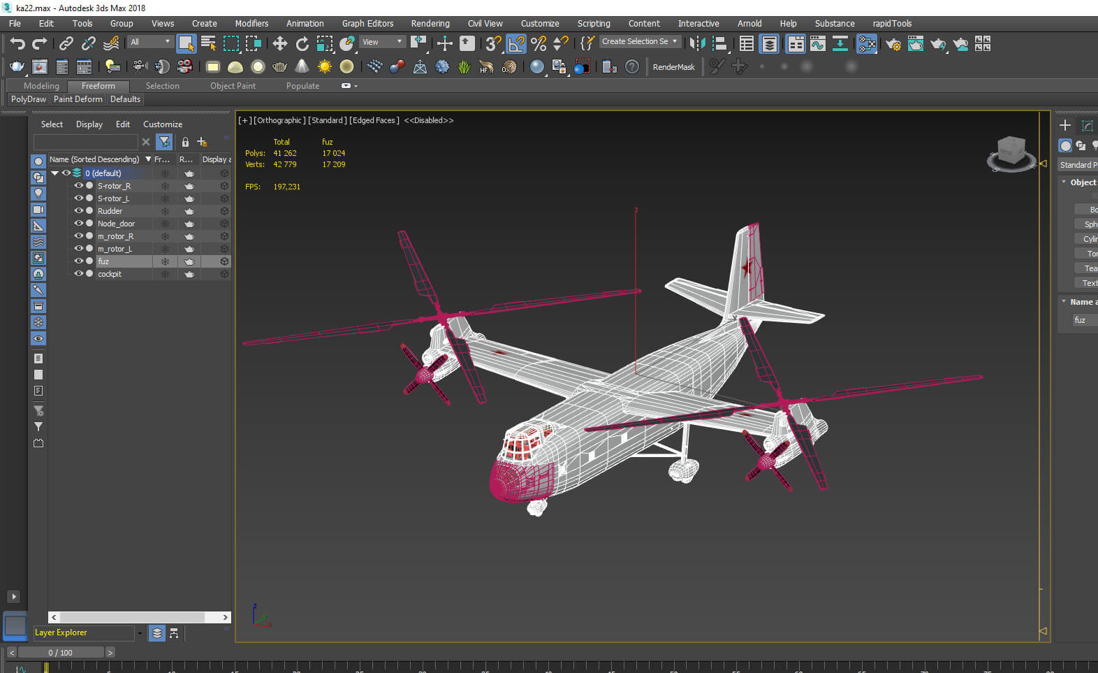 Kamov KA-22 Transport Helicopter 3D Model by citizensnip