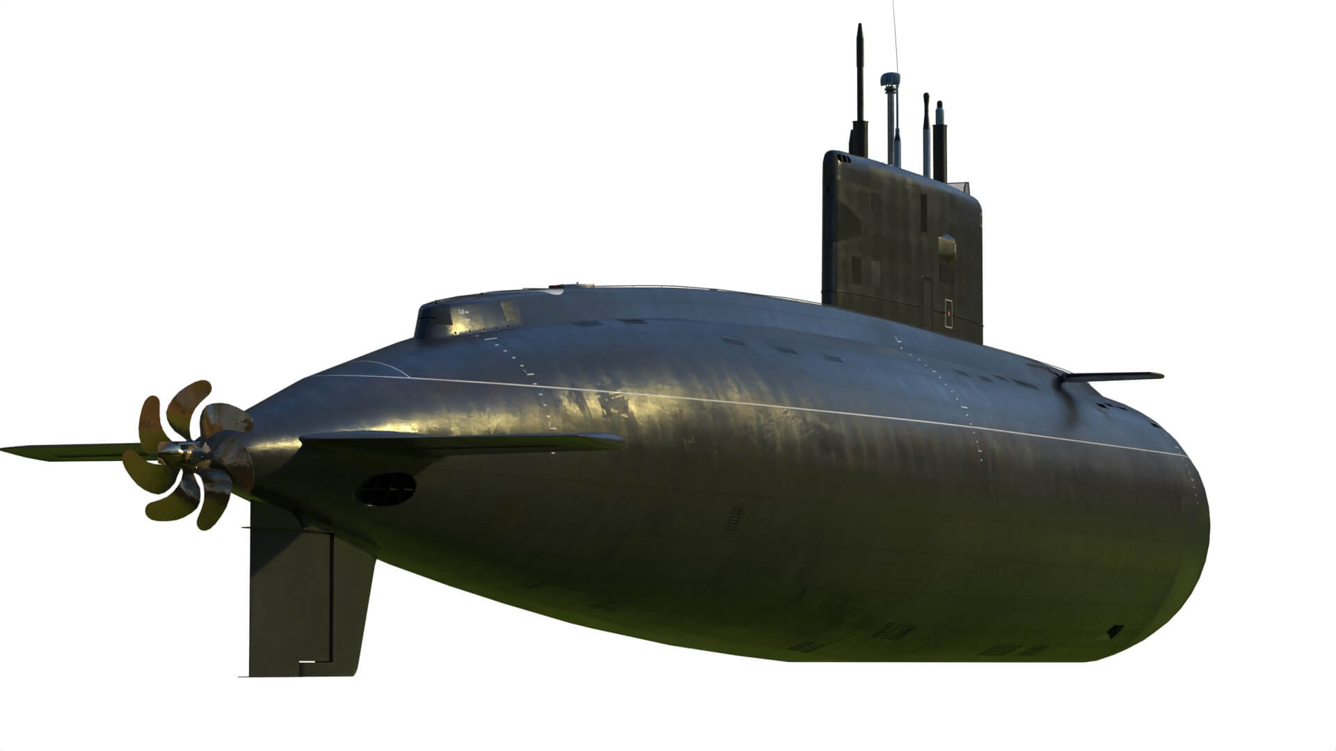 Kilo Class Submarine Project 636 - 3D Model by citizensnip