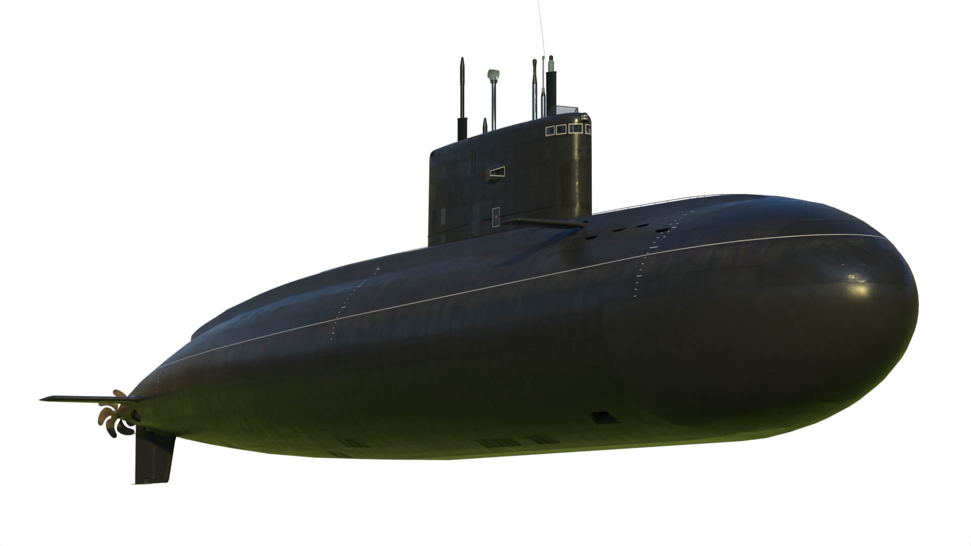 Kilo Class Submarine Project 636 - 3D Model by citizensnip