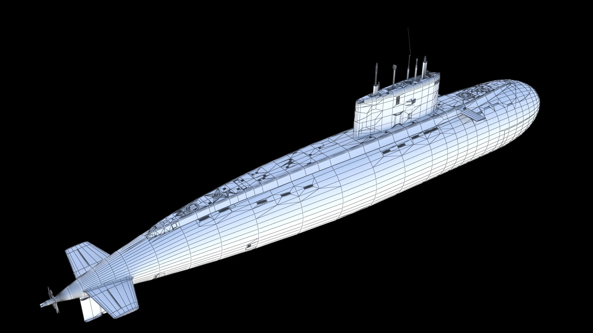 Kilo Class Submarine Project 636 - 3D Model by citizensnip