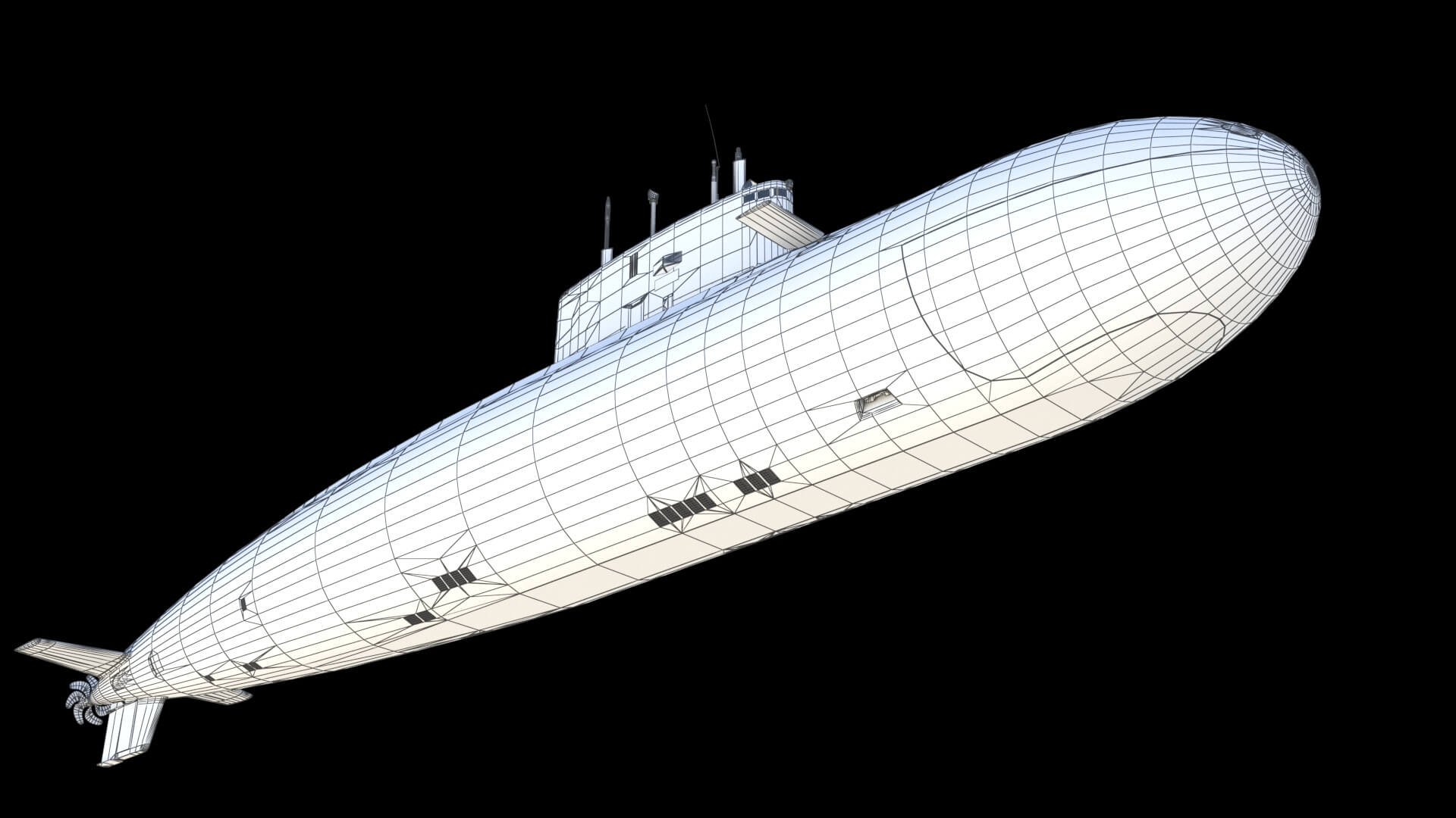 Kilo Class Submarine Project 636 - 3D Model by citizensnip