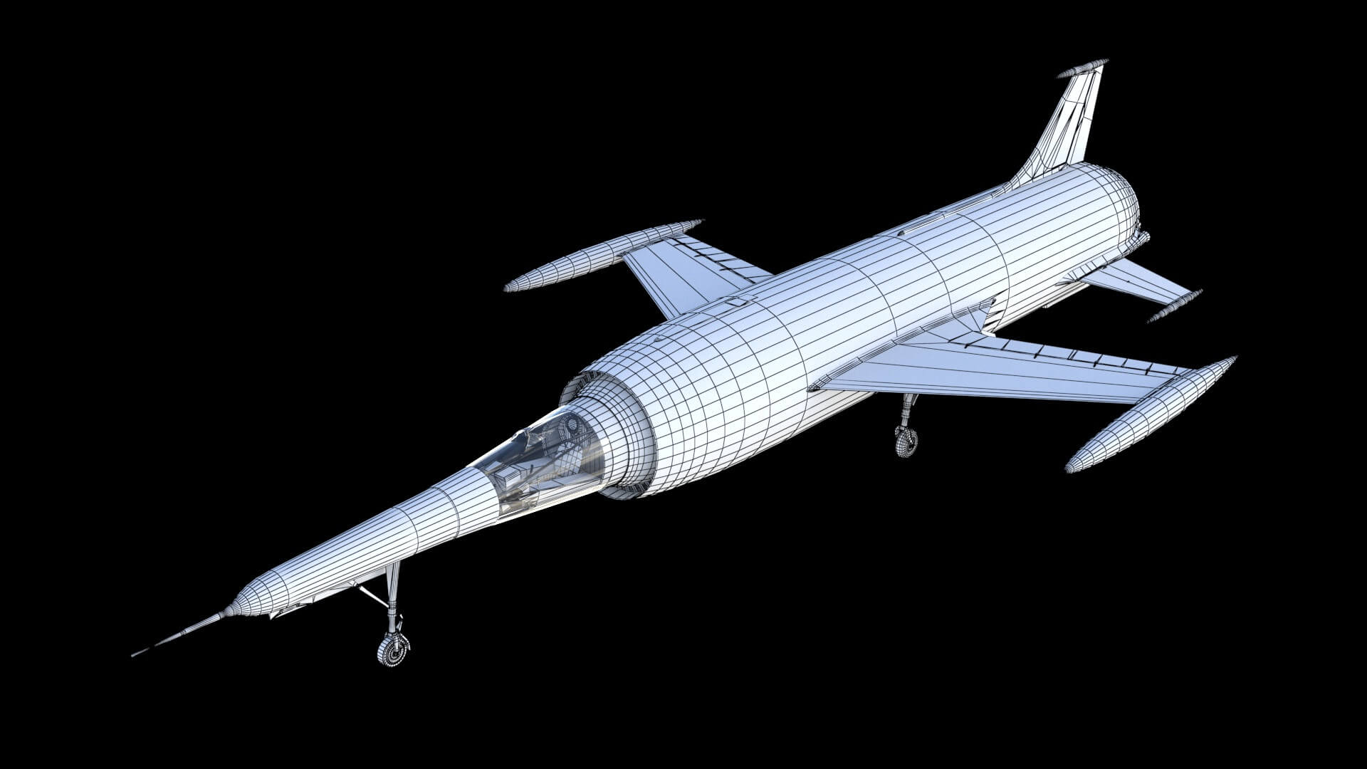 Leduc 022 Jet Fighter - 3D Model by citizensnip