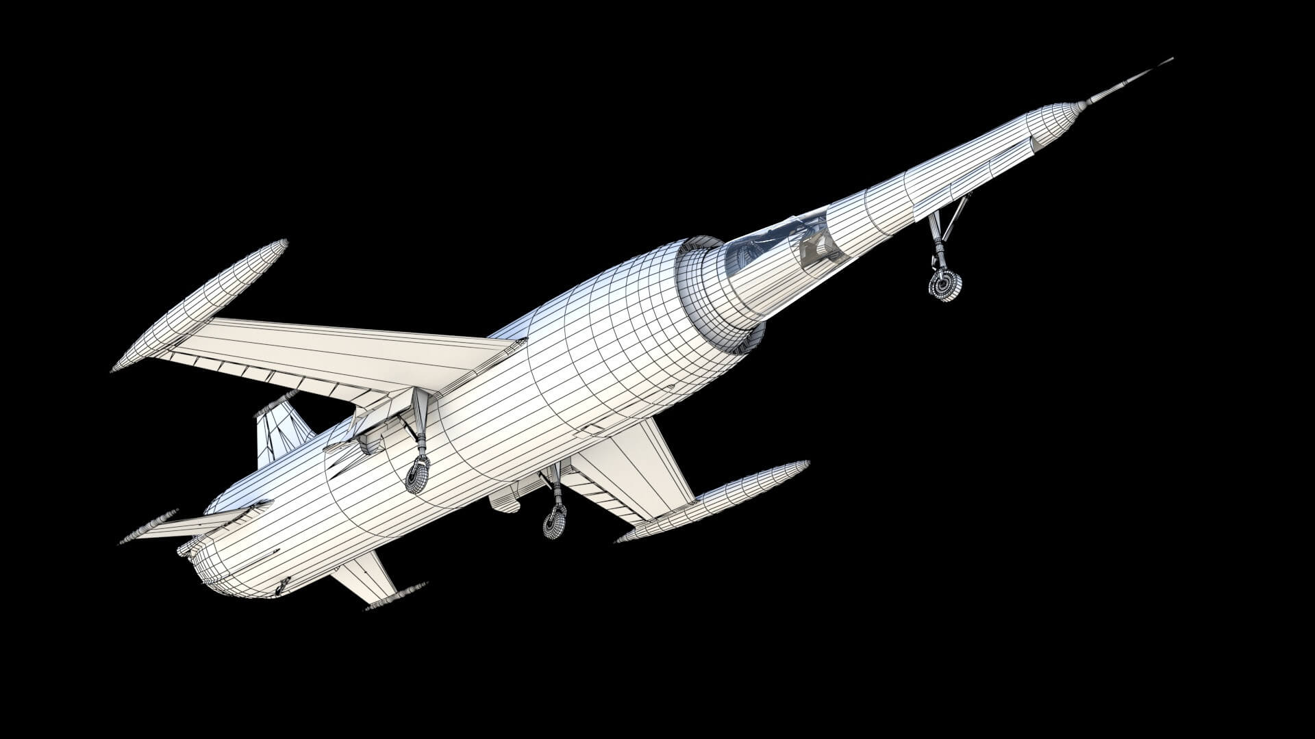 Leduc 022 Jet Fighter - 3D Model by citizensnip