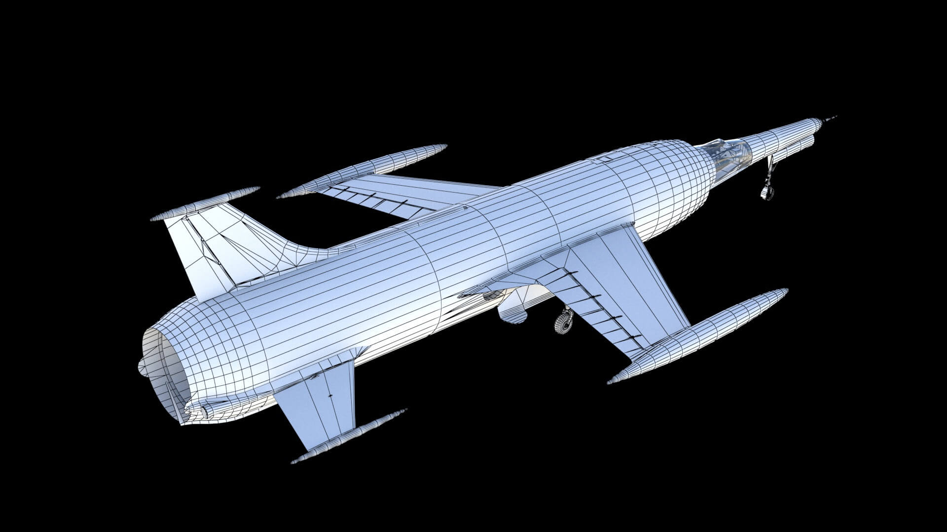 Leduc 022 Jet Fighter - 3D Model by citizensnip