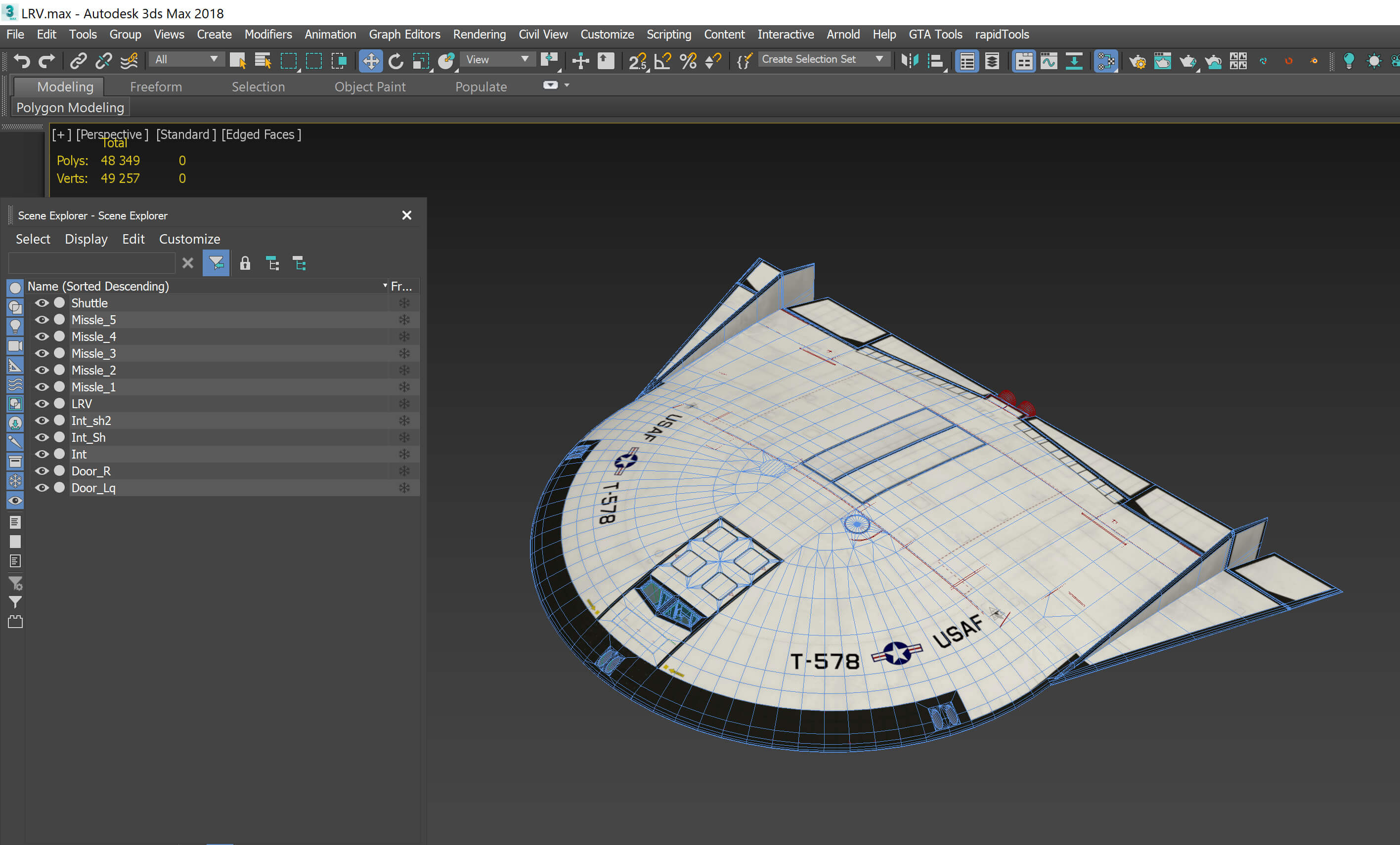 Lenticular Reentry Vehicle - 3D Model by citizensnip
