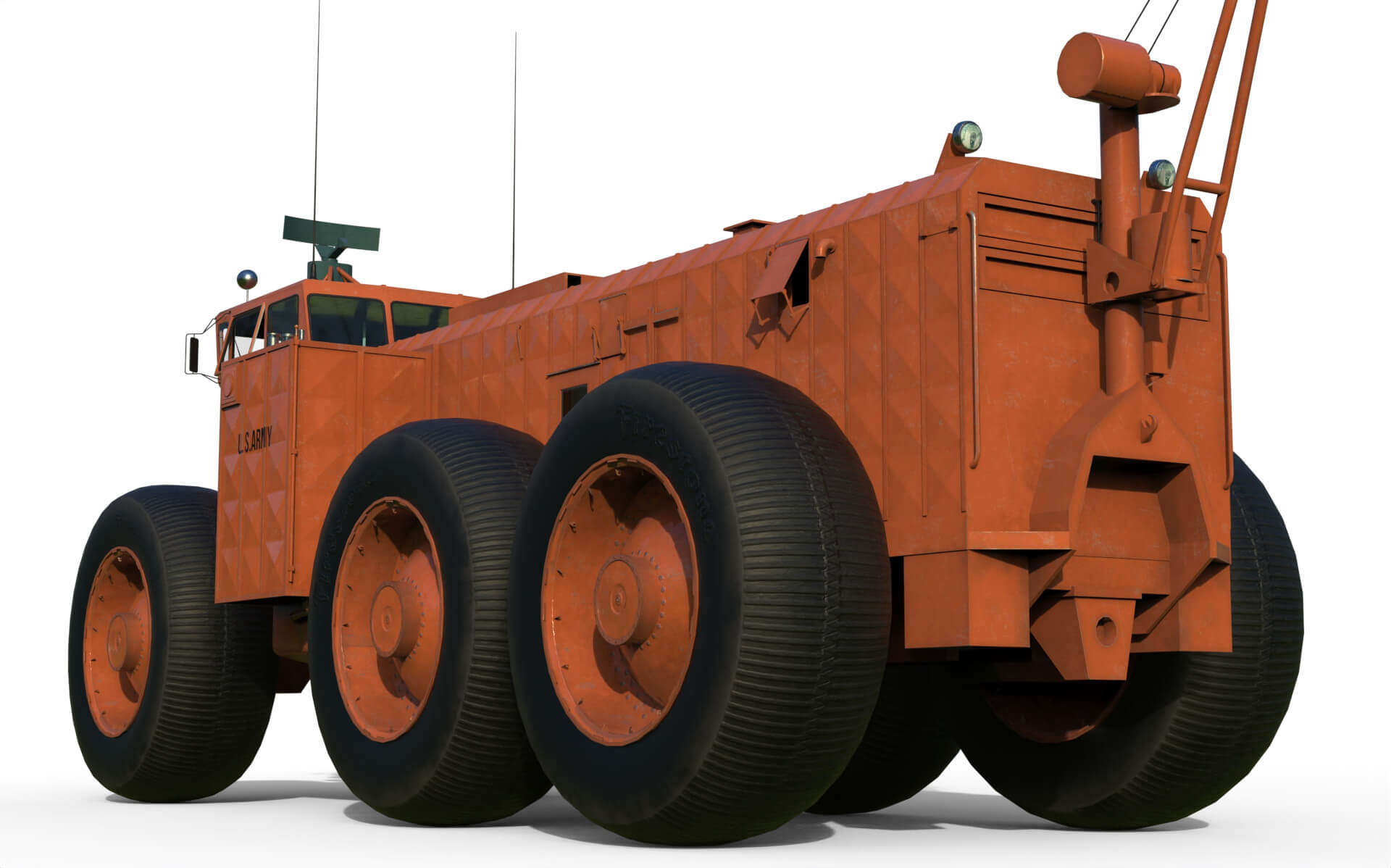 Letourneau TC-479 Mark 2 Overland Train 3D Model by citizensnip