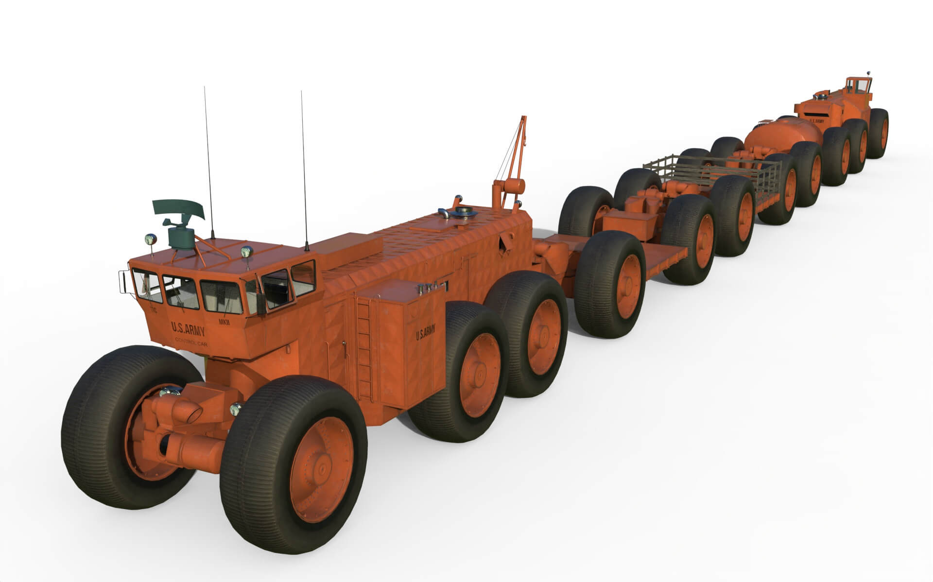 Letourneau TC-479 Mark 2 Overland Train 3D Model by citizensnip