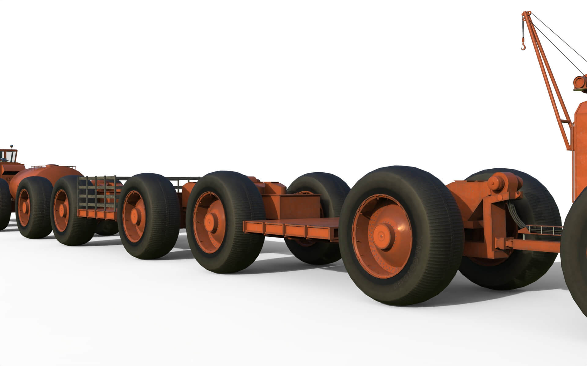 Letourneau TC-479 Mark 2 Overland Train 3D Model by citizensnip