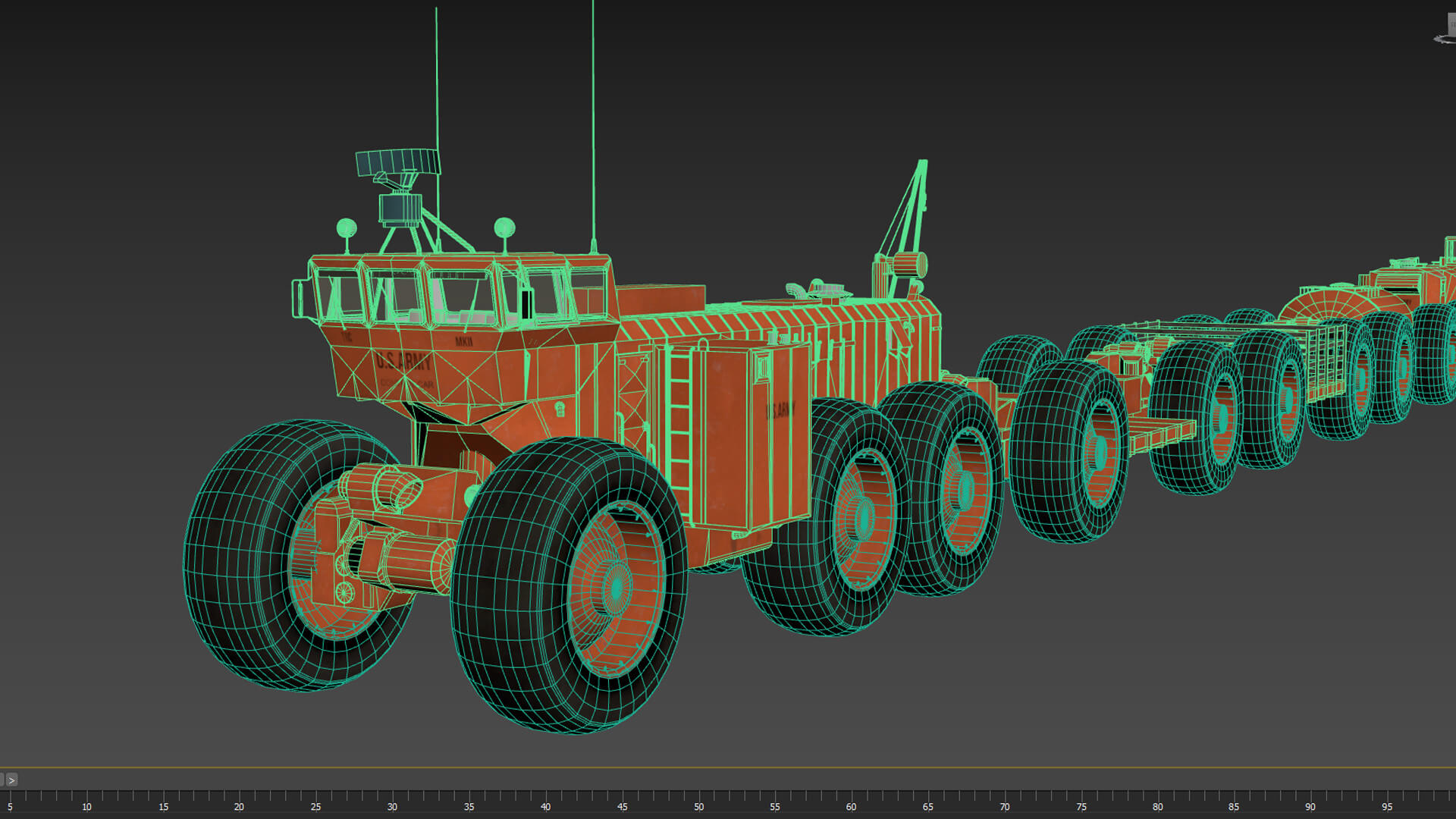Letourneau TC-479 Mark 2 Overland Train 3D Model by citizensnip