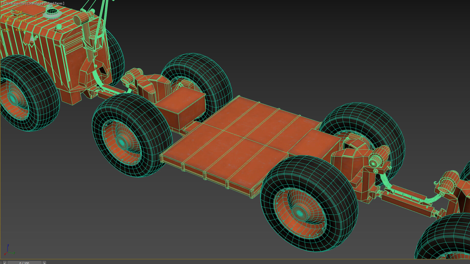 Letourneau TC-479 Mark 2 Overland Train 3D Model by citizensnip