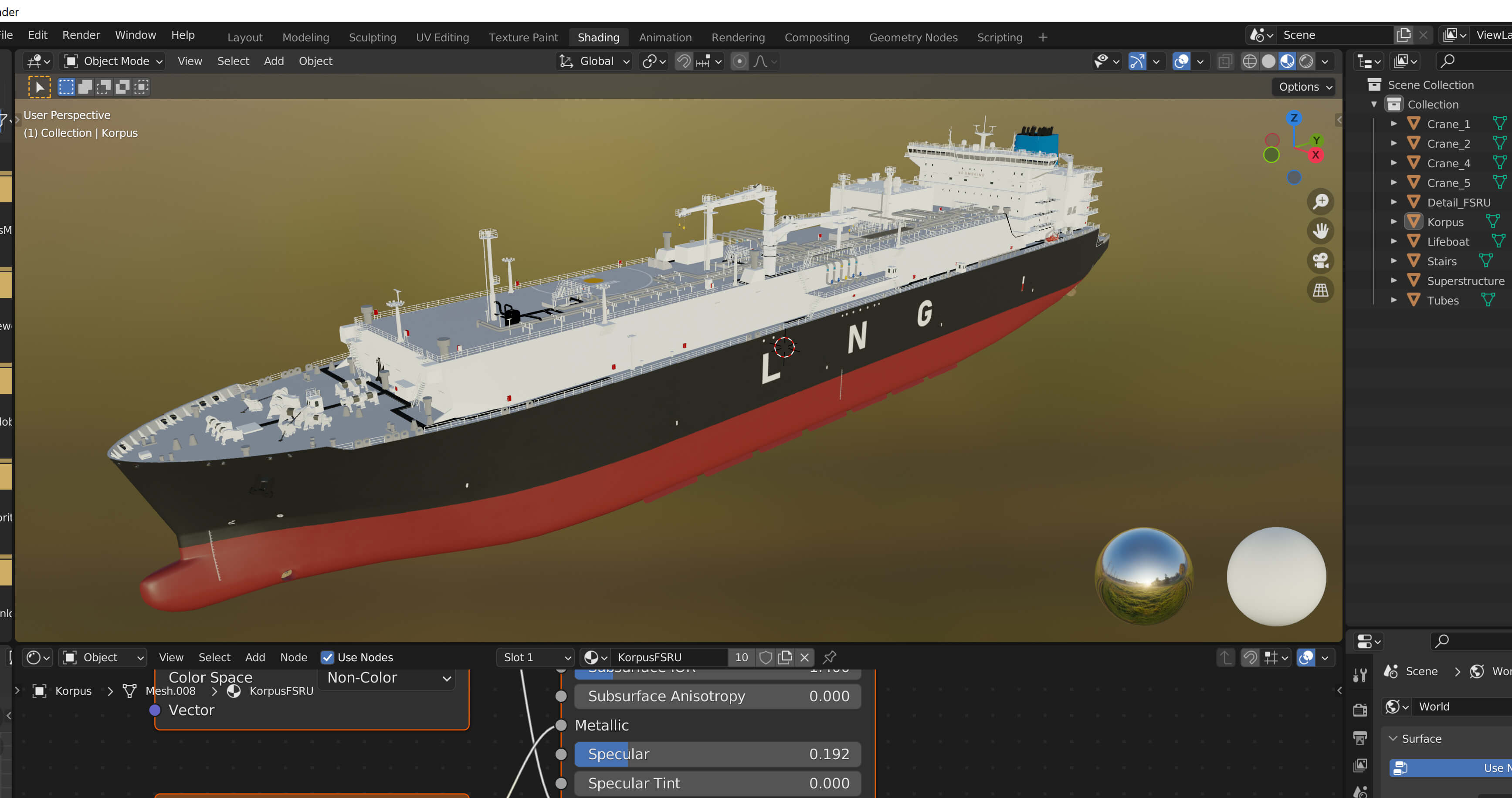 LNG Tanker carrier - 3D Model by citizensnip