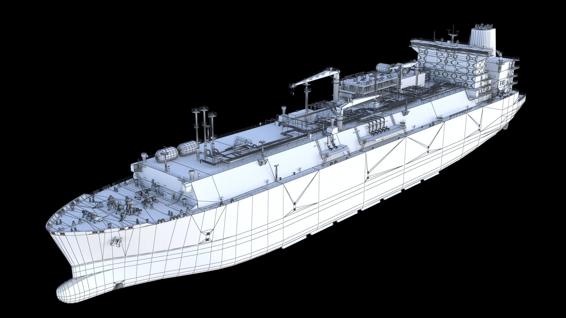 LNG Terminal Fsru - 3D Model by citizensnip