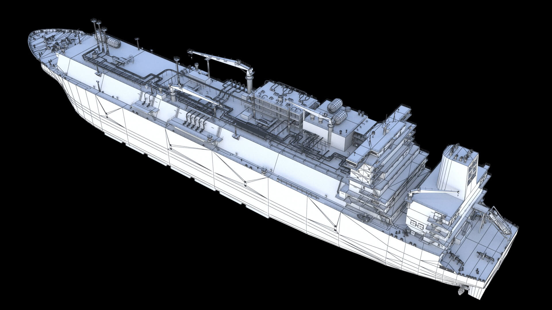 LNG Terminal Fsru - 3D Model by citizensnip