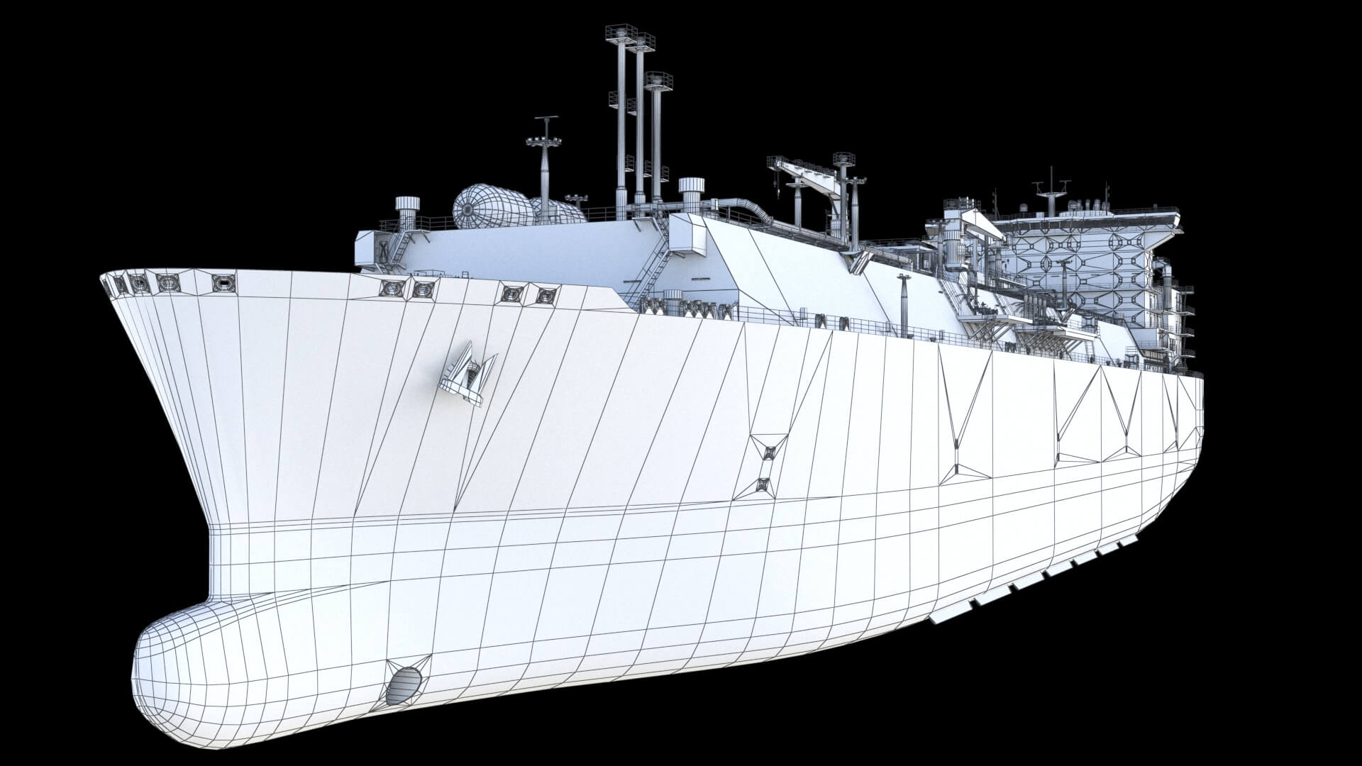 LNG Terminal Fsru - 3D Model by citizensnip