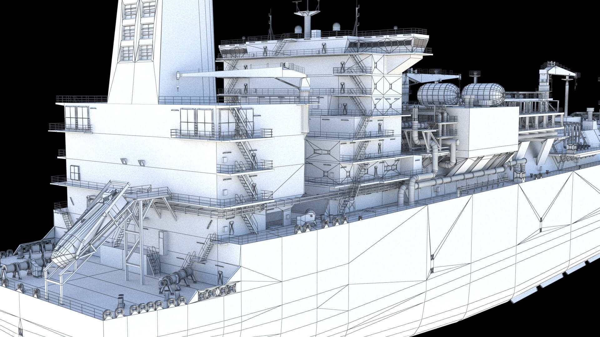 LNG Terminal Fsru - 3D Model by citizensnip