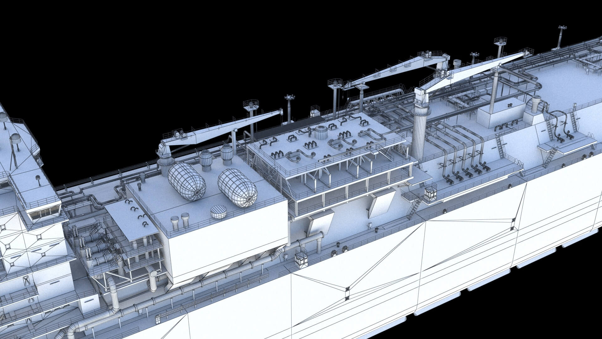 LNG Terminal Fsru - 3D Model by citizensnip