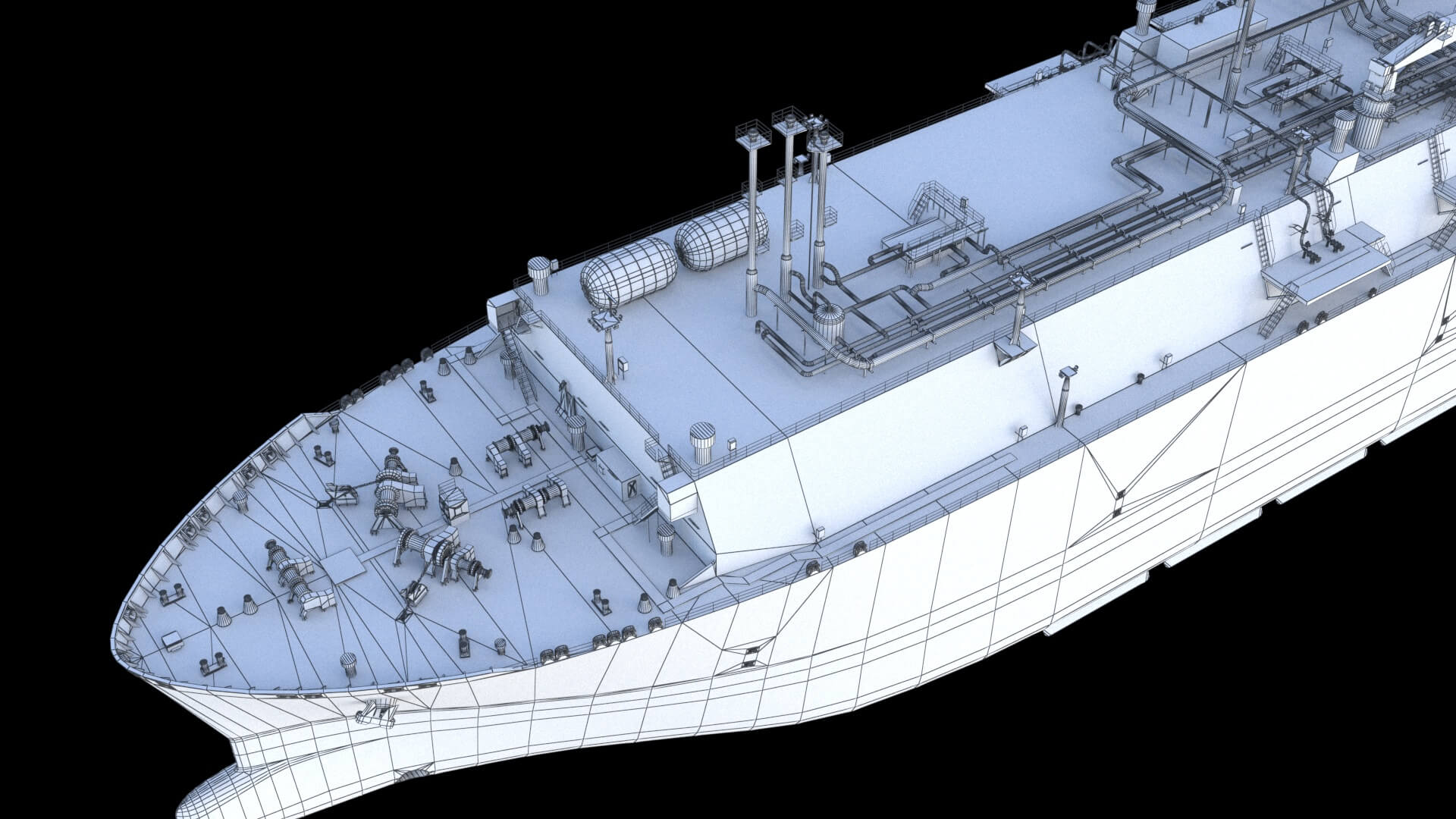 LNG Terminal Fsru - 3D Model by citizensnip