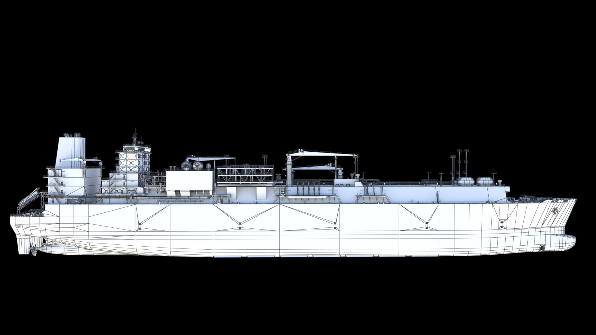 LNG Terminal Fsru - 3D Model by citizensnip