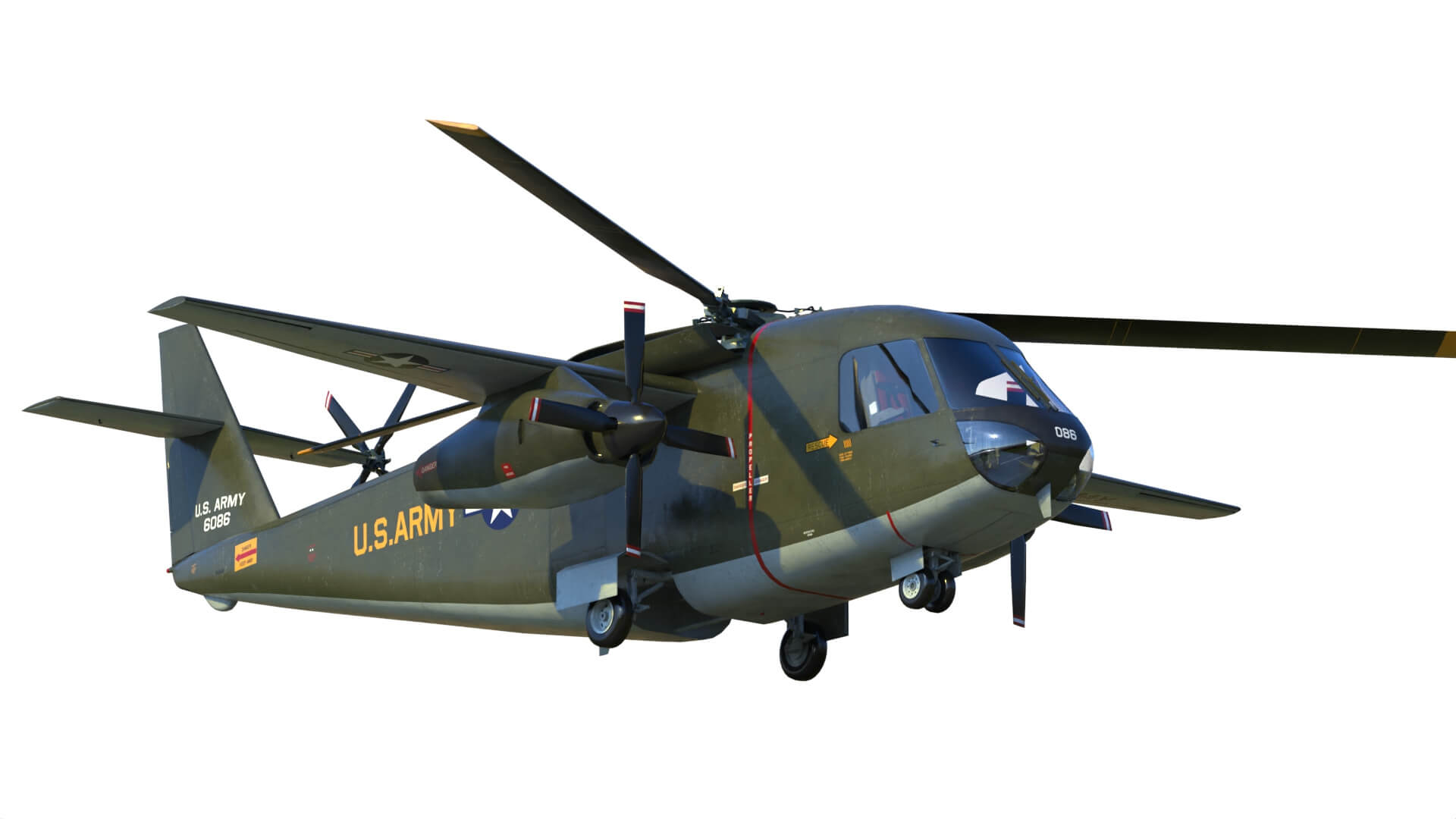 Lockheed CL-945 Stowed Rotor Aircraft Carr 3D Model by citizensnip