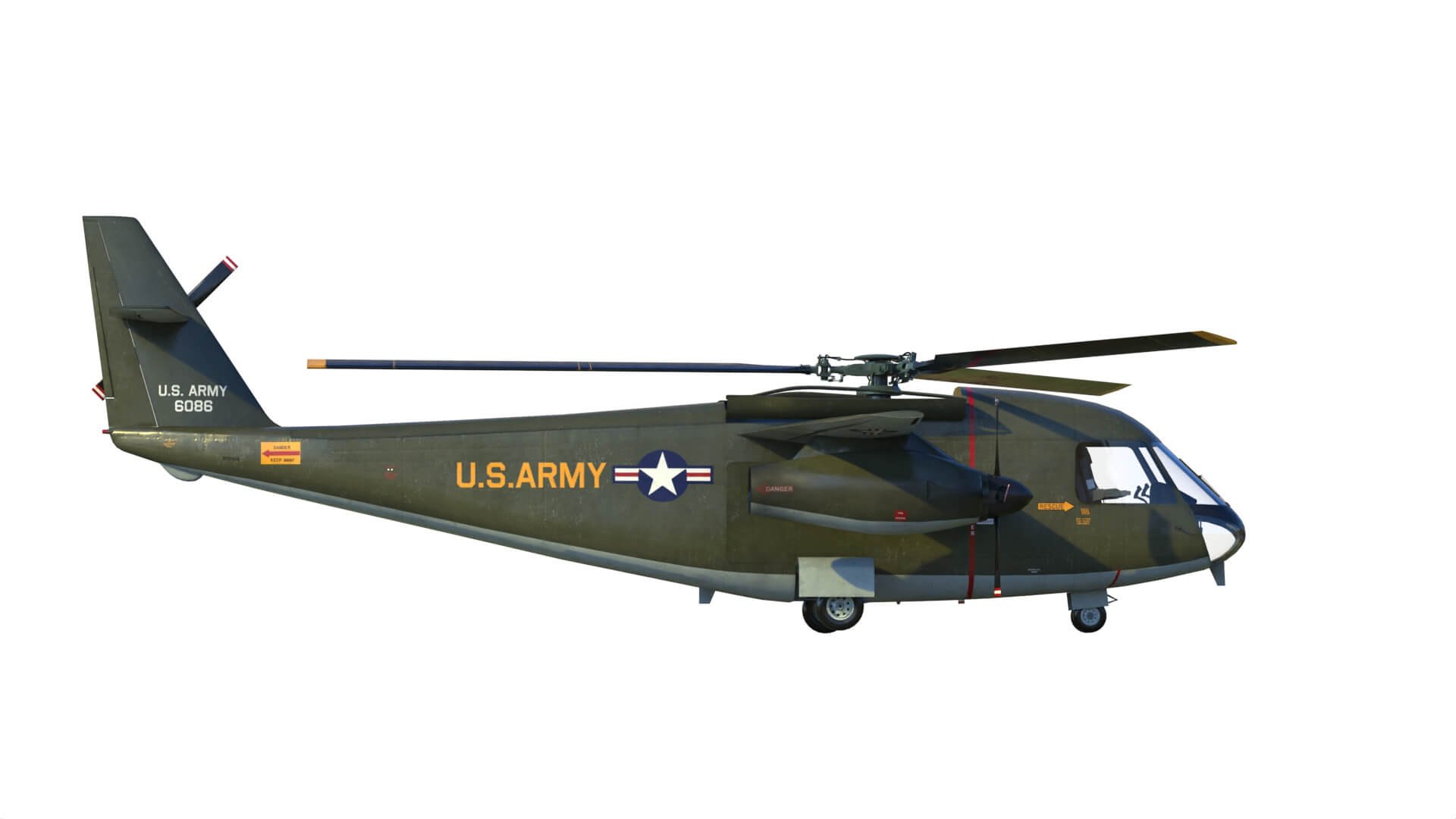 Lockheed CL-945 Stowed Rotor Aircraft Carr 3D Model by citizensnip