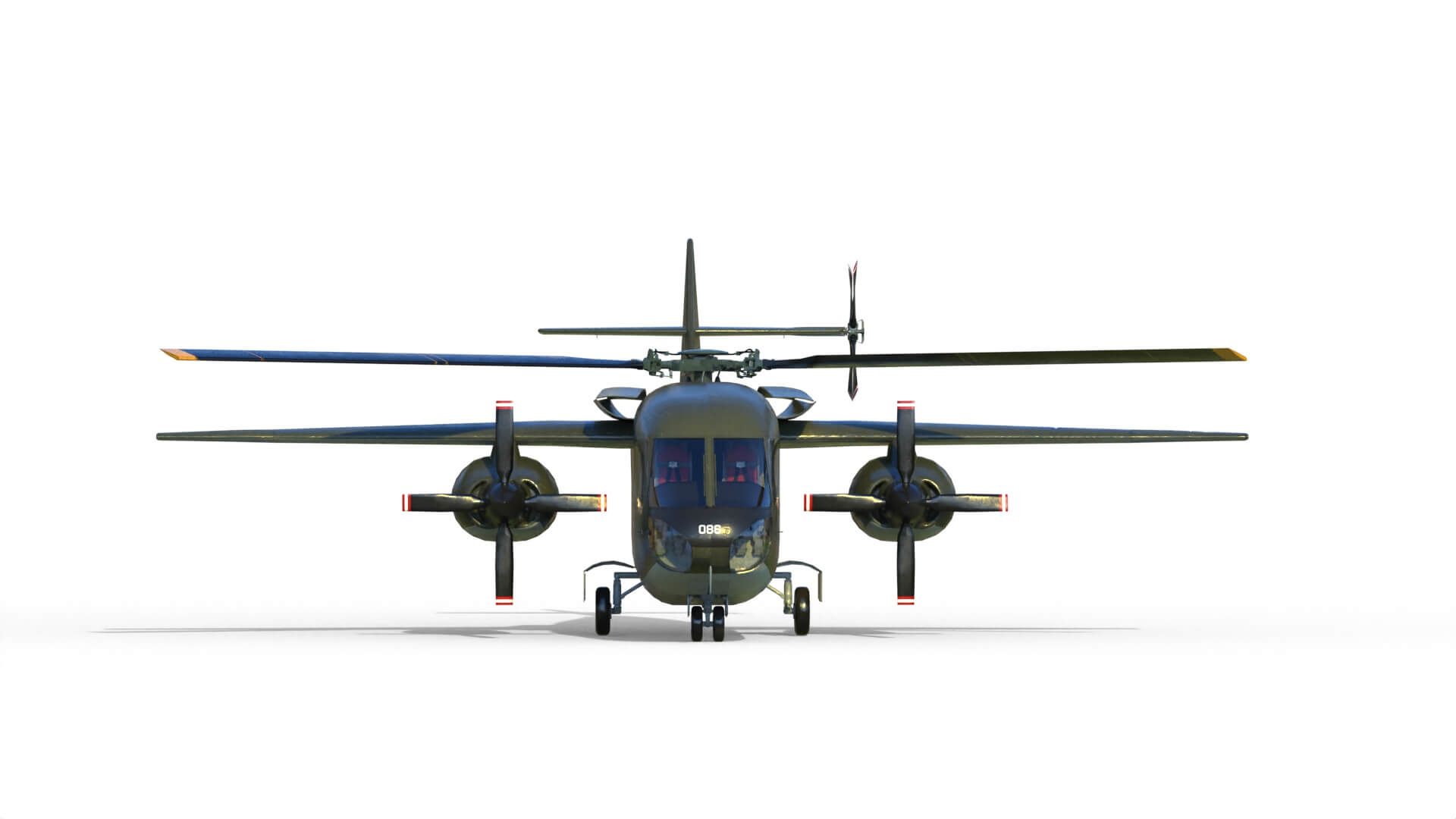 Lockheed CL-945 Stowed Rotor Aircraft Carr 3D Model by citizensnip