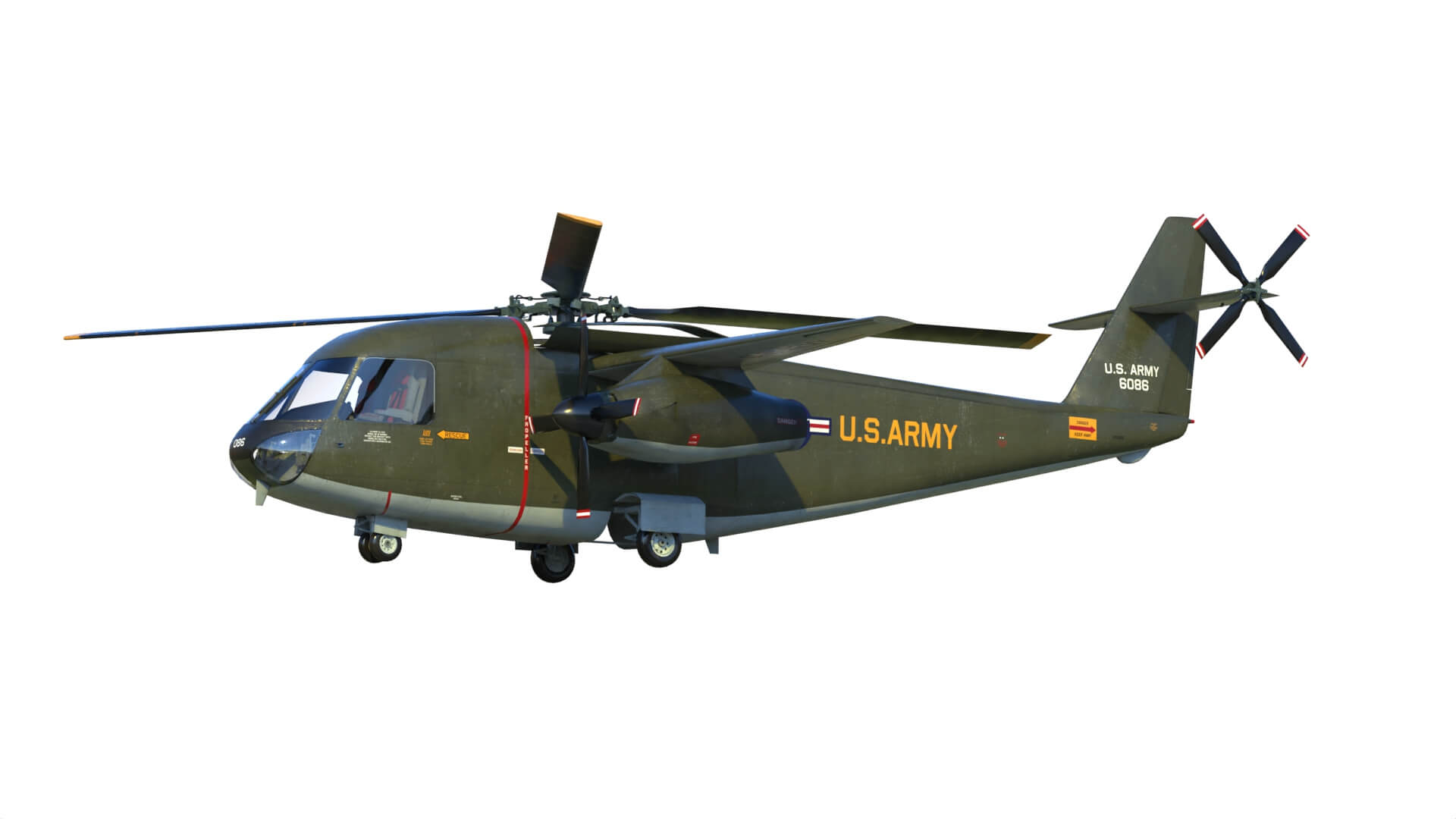 Lockheed CL-945 Stowed Rotor Aircraft Carr 3D Model by citizensnip