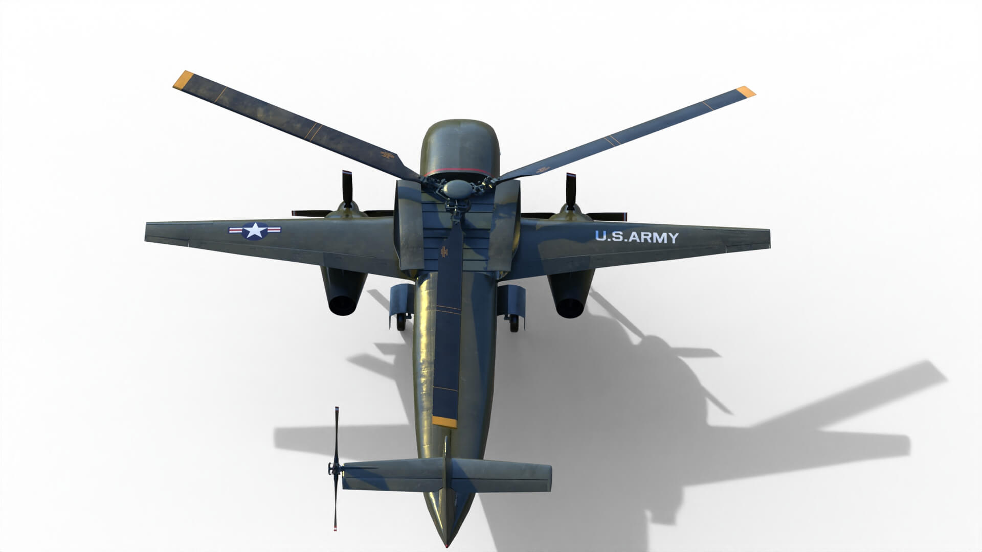 Lockheed CL-945 Stowed Rotor Aircraft Carr 3D Model by citizensnip