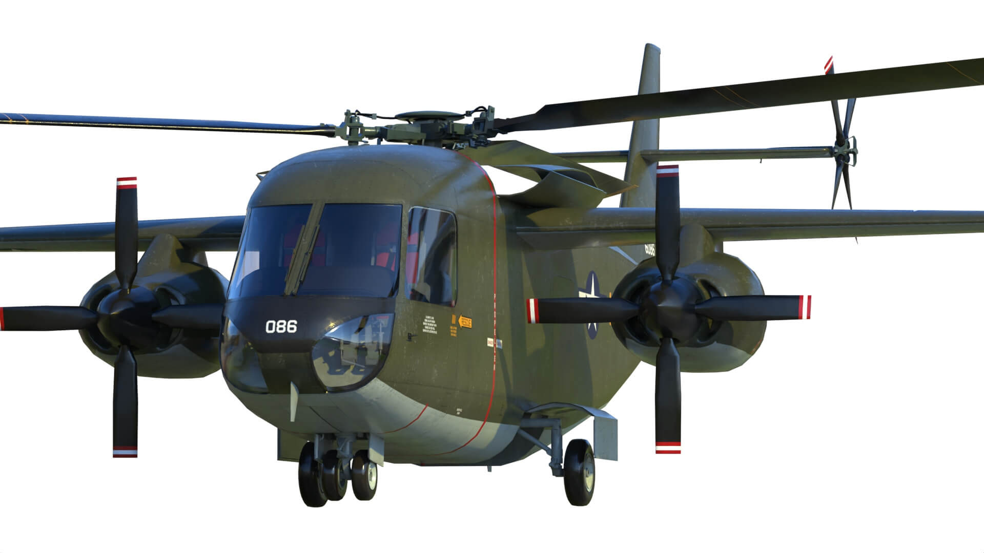 Lockheed CL-945 Stowed Rotor Aircraft Carr 3D Model by citizensnip