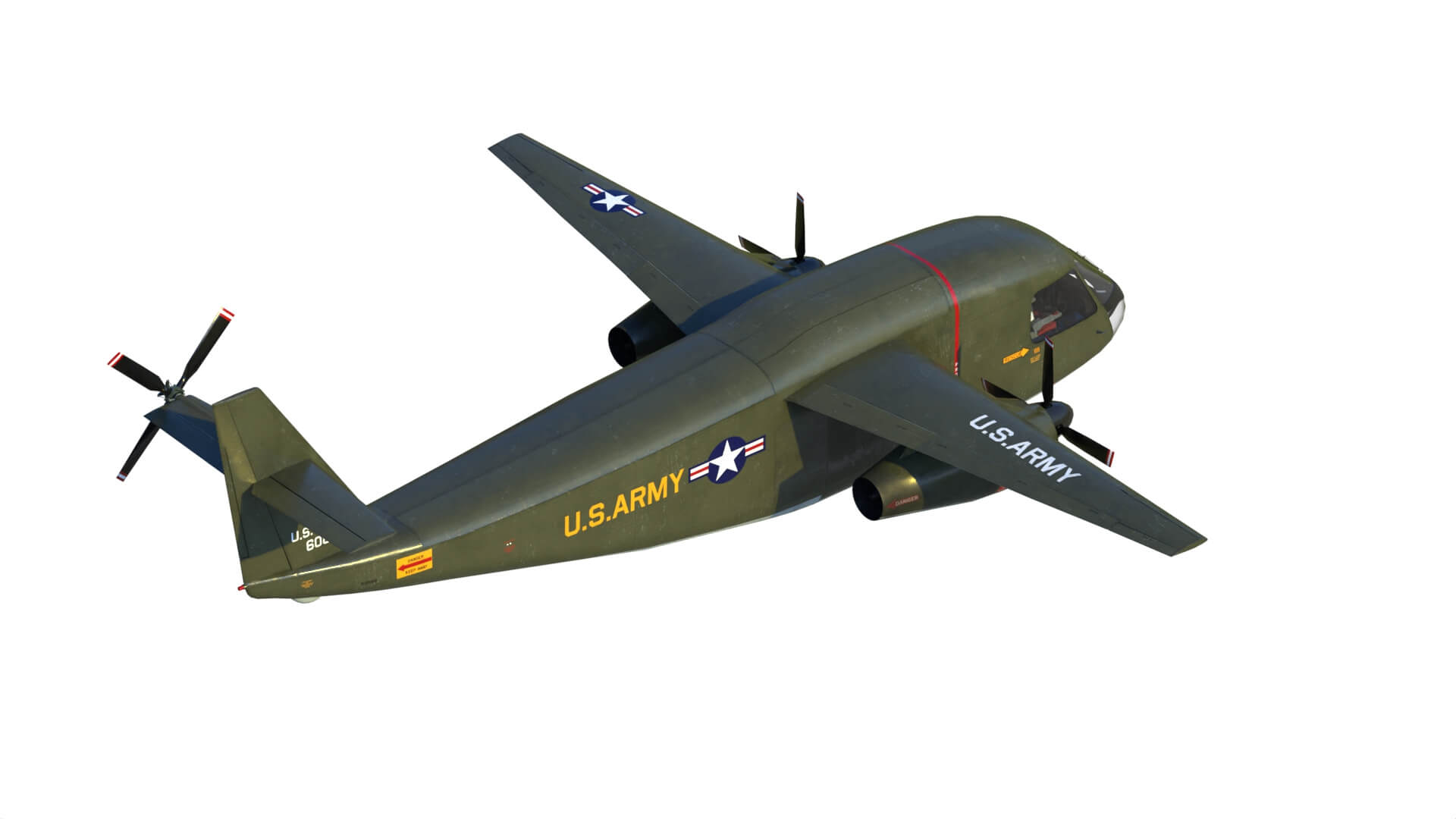 Lockheed CL-945 Stowed Rotor Aircraft Carr 3D Model by citizensnip