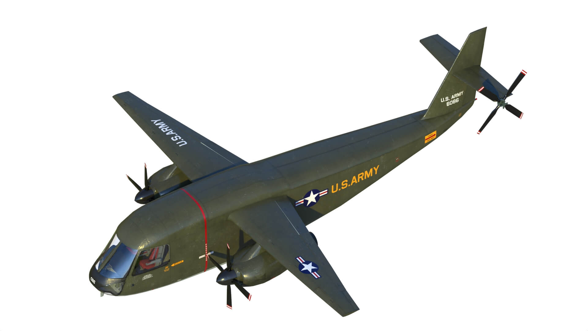 Lockheed CL-945 Stowed Rotor Aircraft Carr 3D Model by citizensnip