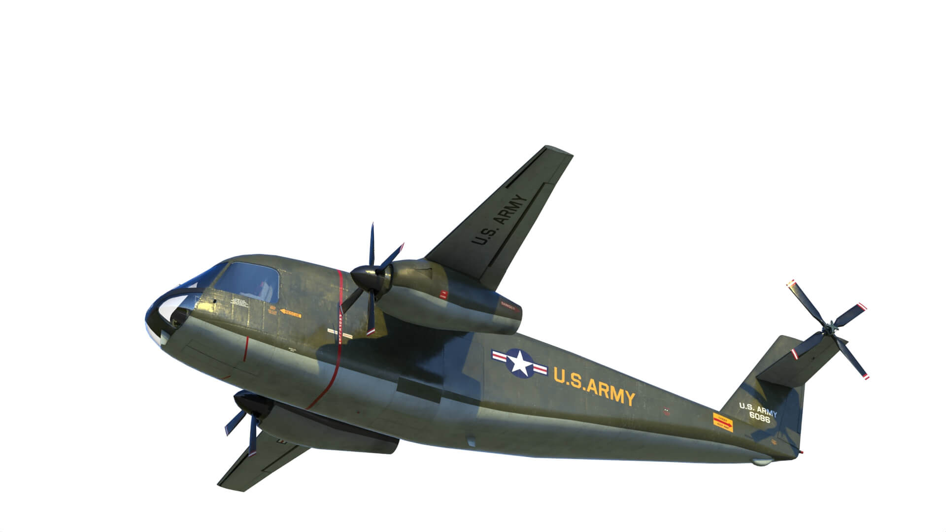 Lockheed CL-945 Stowed Rotor Aircraft Carr 3D Model by citizensnip