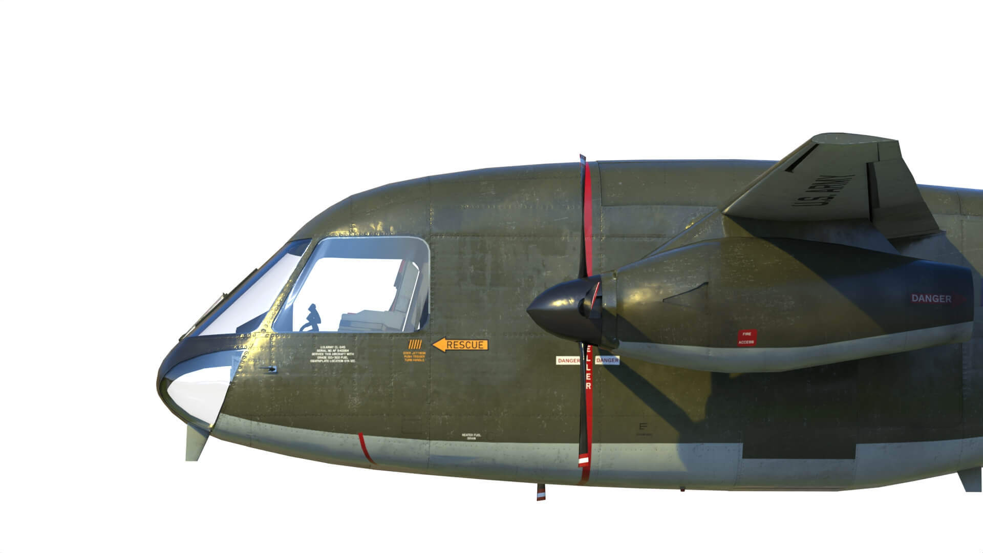 Lockheed CL-945 Stowed Rotor Aircraft Carr 3D Model by citizensnip