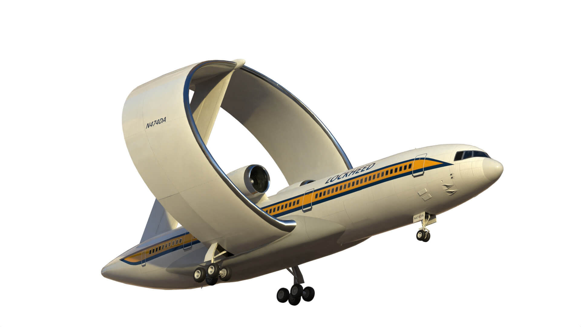 Lockheed Ring Wing Airliner - 3D Model by citizensnip
