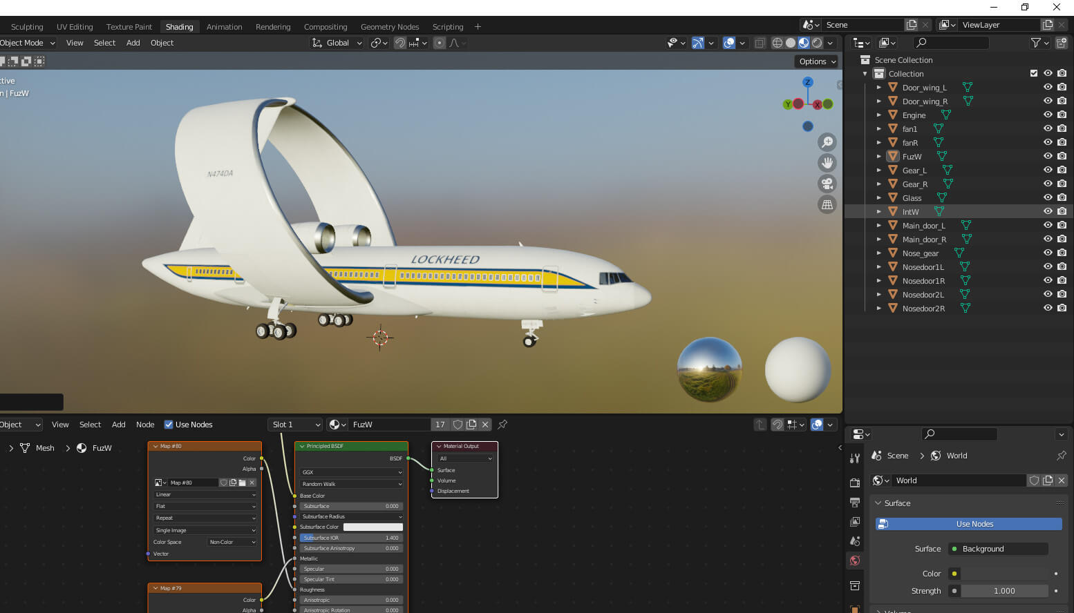 Lockheed Ring Wing Airliner - 3D Model by citizensnip
