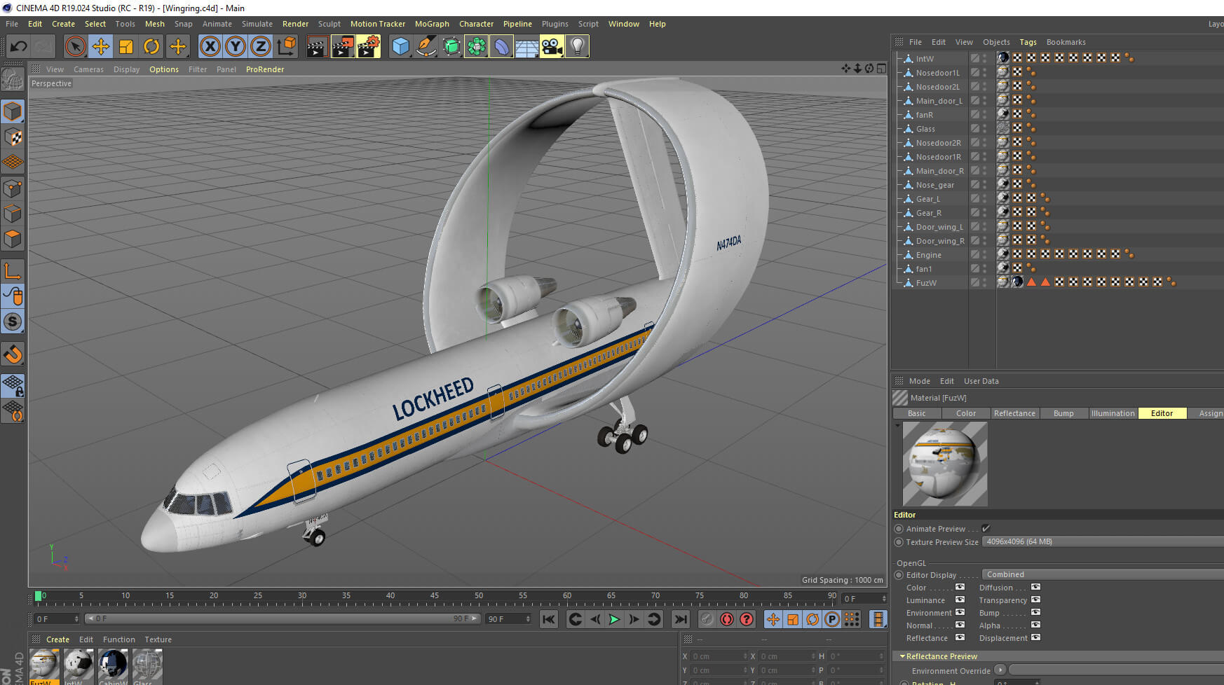 Lockheed Ring Wing Airliner - 3D Model by citizensnip